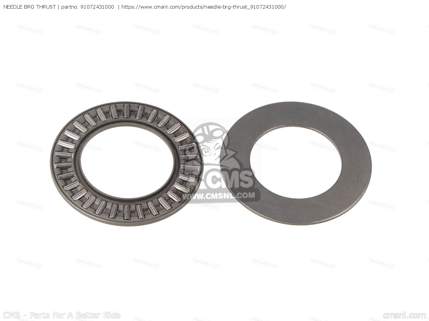 91072431000: Needle Brg Thrust Honda - buy the 91072-431-000 at CMSNL