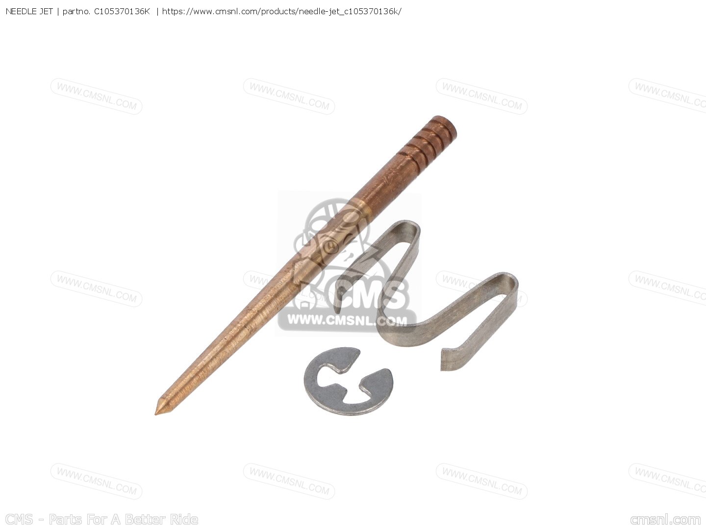 C105370136K: Needle Jet Honda - buy the C1053-701-36K at CMSNL