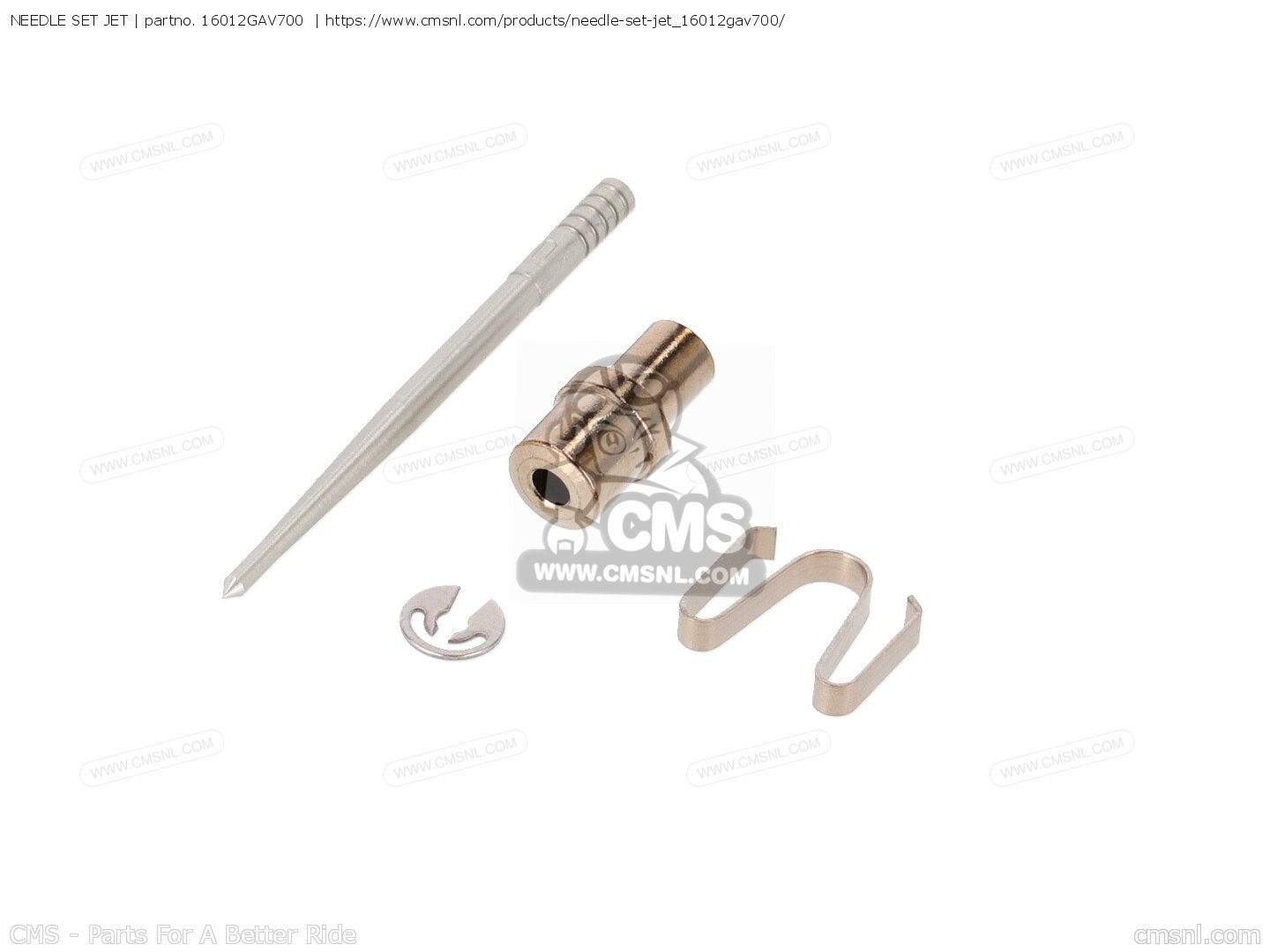 16012GAV700: NEEDLE SET JET Honda - buy the 16012-GAV-700 at CMSNL