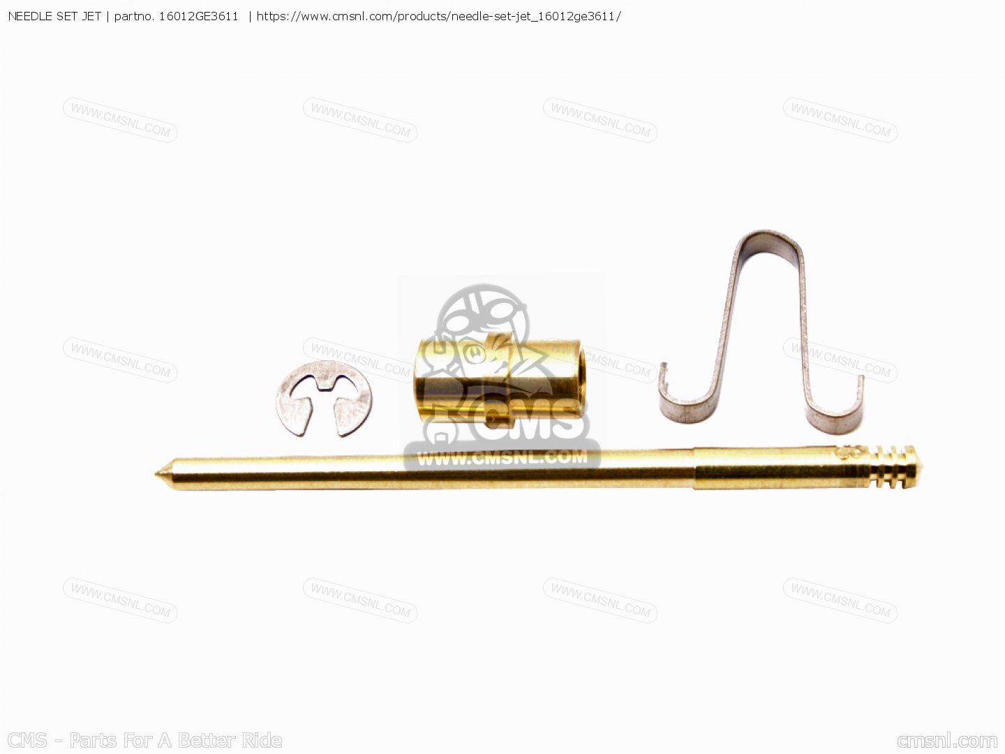 16012GE3611: NEEDLE SET JET Honda - buy the 16012-GE3-611 at CMSNL