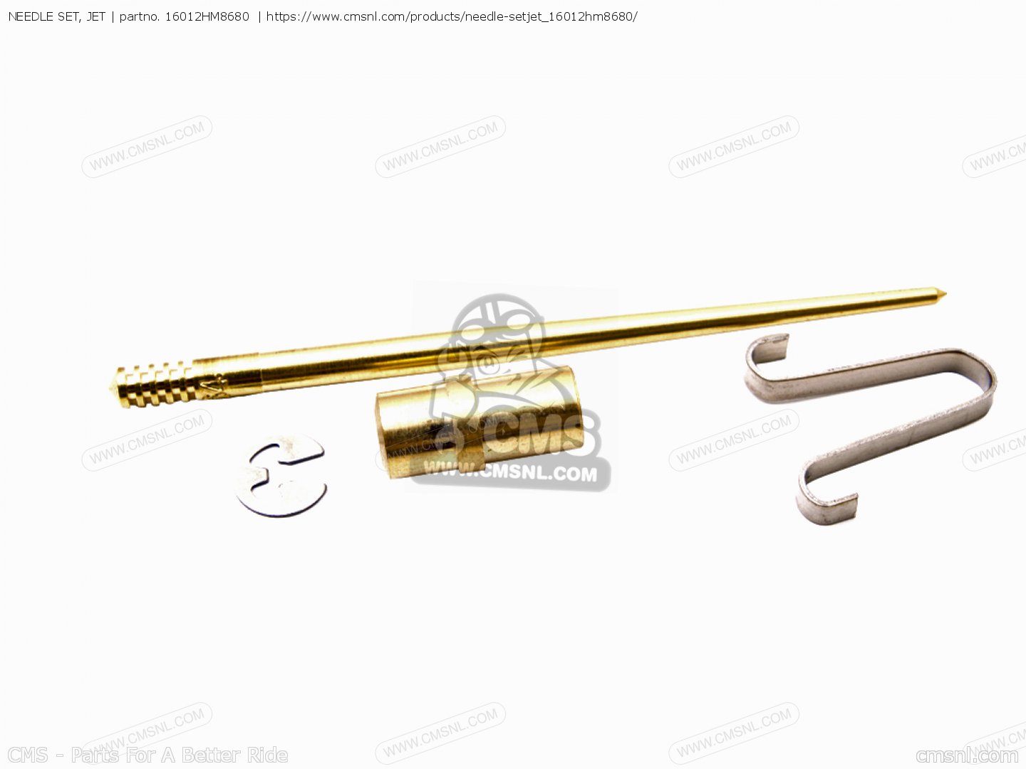 16012HM8680: NEEDLE SET, JET Honda - buy the 16012-HM8-680 at CMSNL