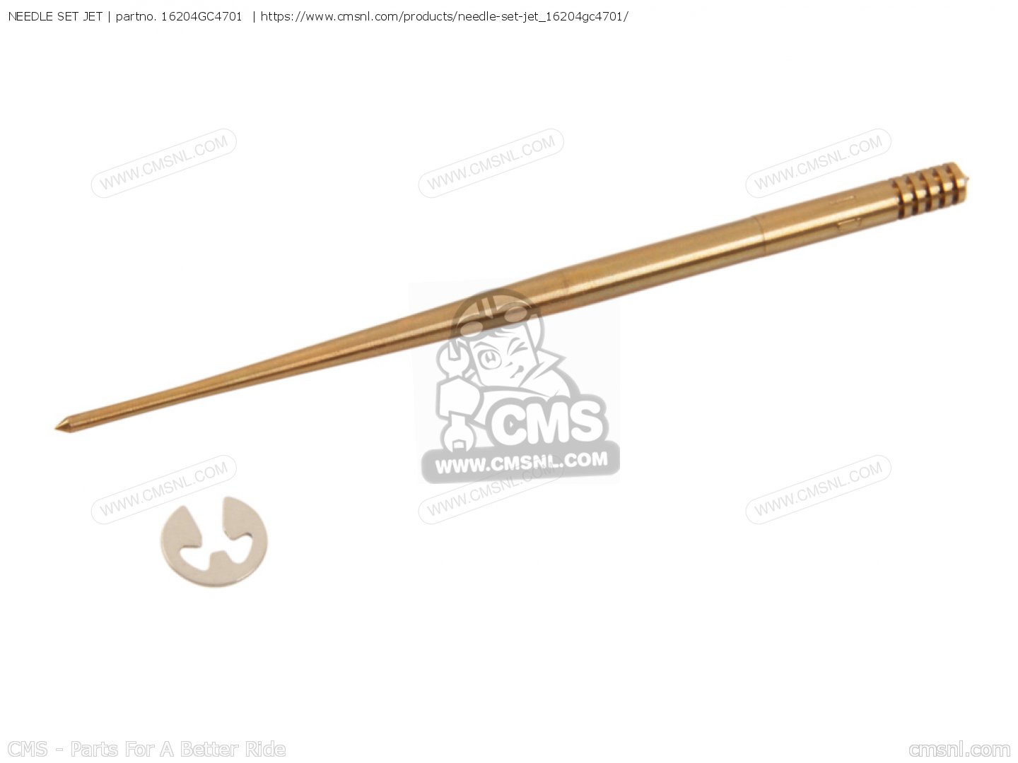 16204GC4701: NEEDLE SET JET Honda - buy the 16204-GC4-701 at CMSNL