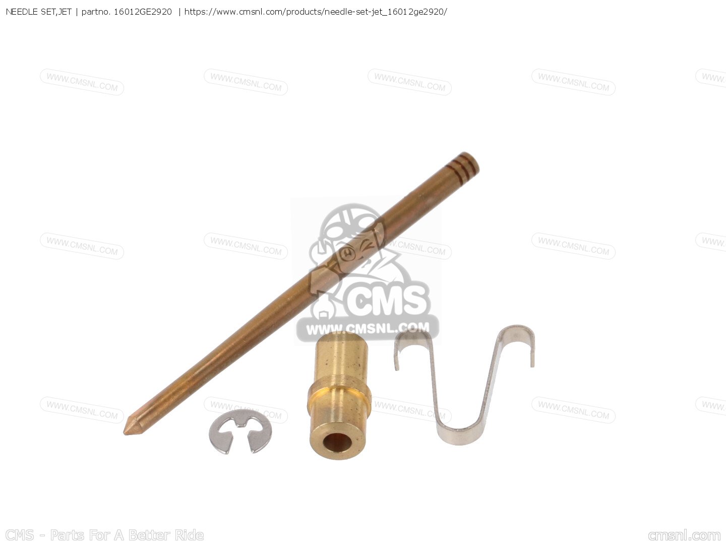 16012GE2920: NEEDLE SET,JET Honda - buy the 16012-GE2-920 at CMSNL