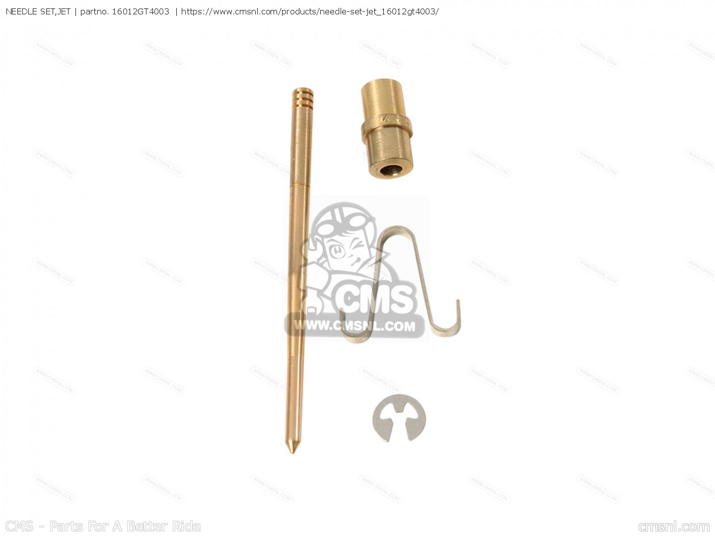 16012GT4003: NEEDLE SET,JET Honda - buy the 16012-GT4-003 at CMSNL