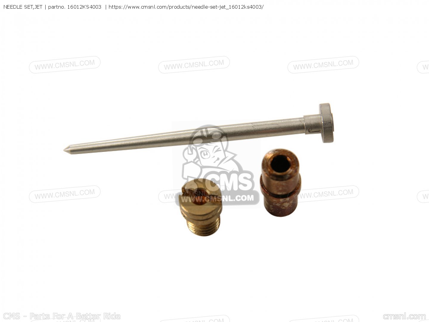 16012KS4003: NEEDLE SET,JET Honda - buy the 16012-KS4-003 at CMSNL