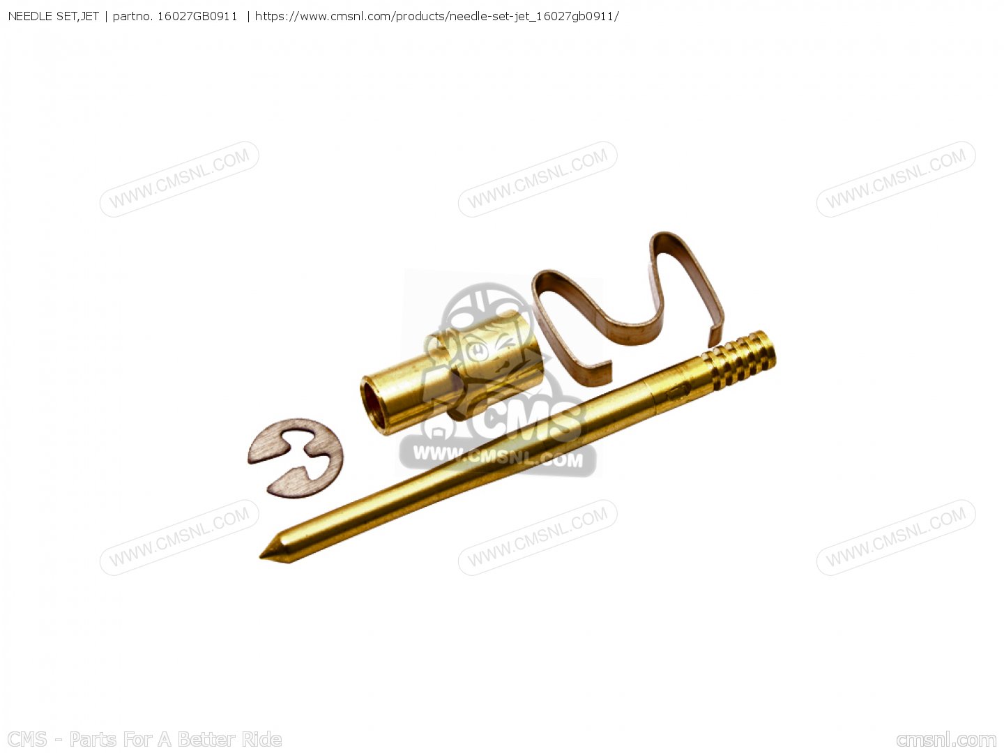 16027GB0911: NEEDLE SET,JET Honda - buy the 16027-GB0-911 at CMSNL