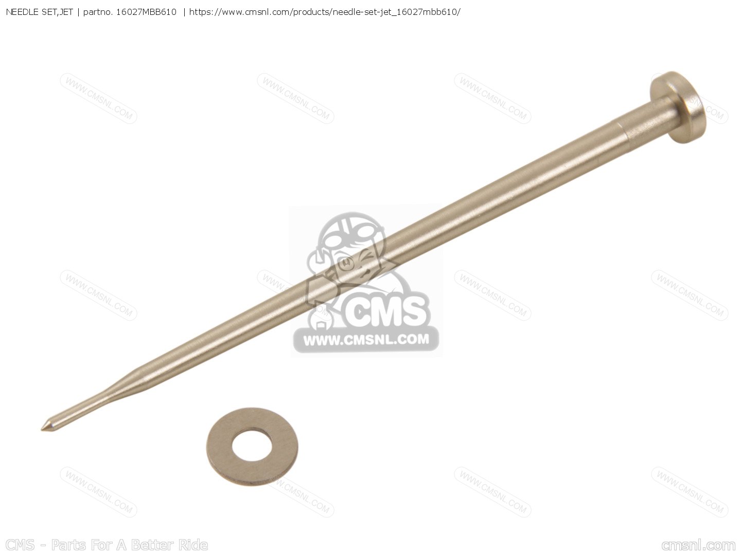 16027MBB610: NEEDLE SET,JET Honda - buy the 16027-MBB-610 at CMSNL