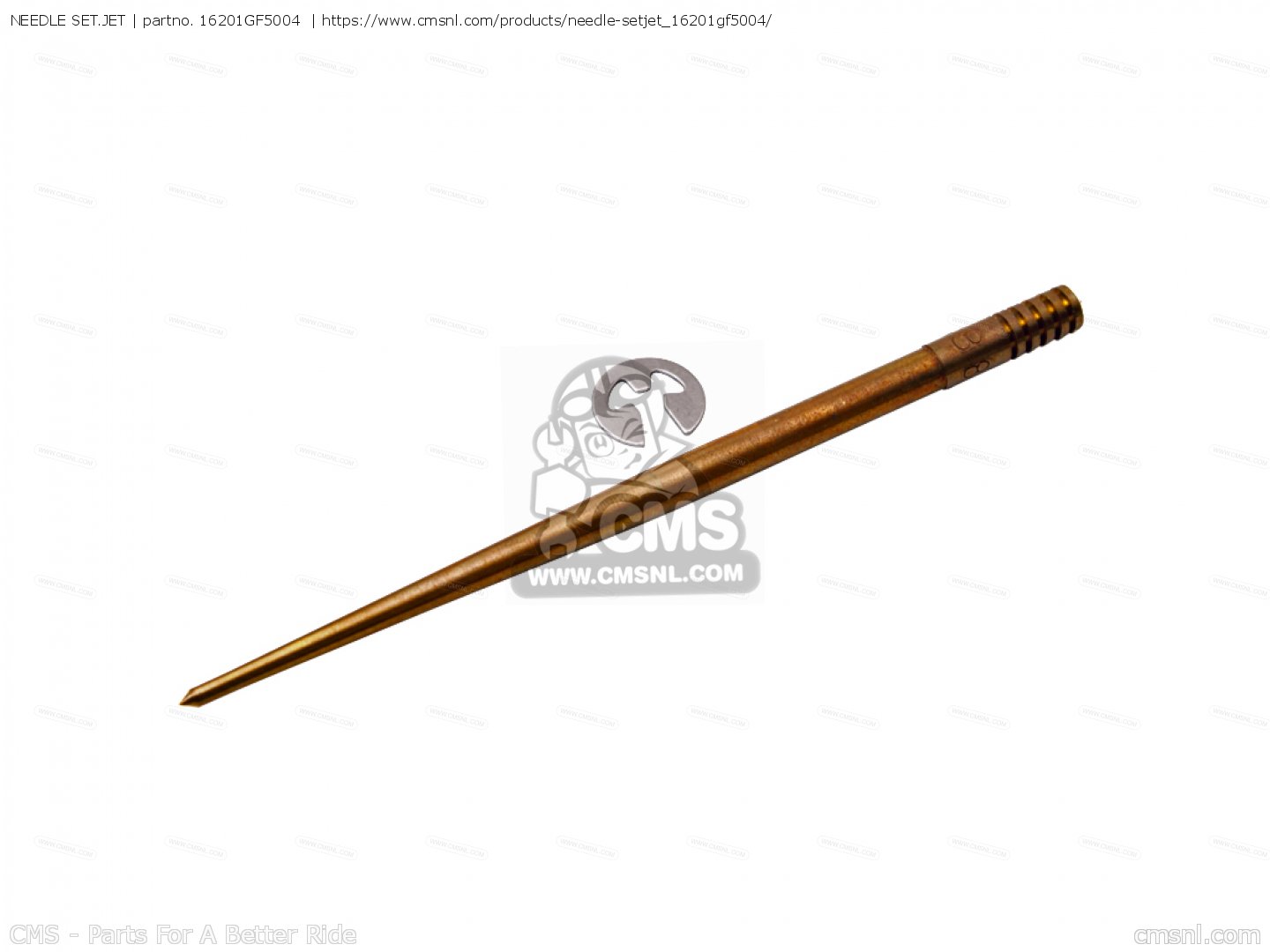 16201GF5004: Needle Set.jet Honda - buy the 16201-GF5-004 at CMSNL