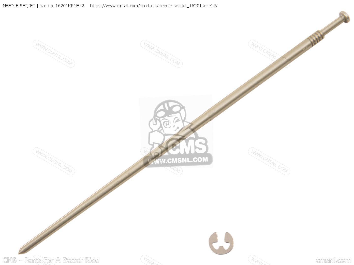 16201KRNE12: Needle Set,jet Honda - buy the 16201-KRN-E12 at CMSNL