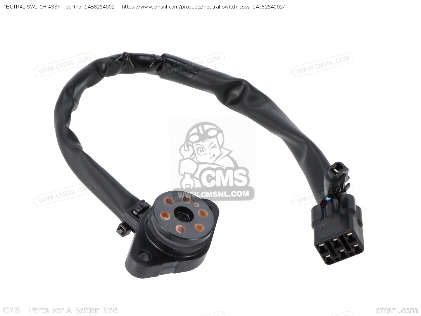 14B8254002: NEUTRAL SWITCH ASSY Yamaha - buy the 14B-82540-02-00 at CMSNL