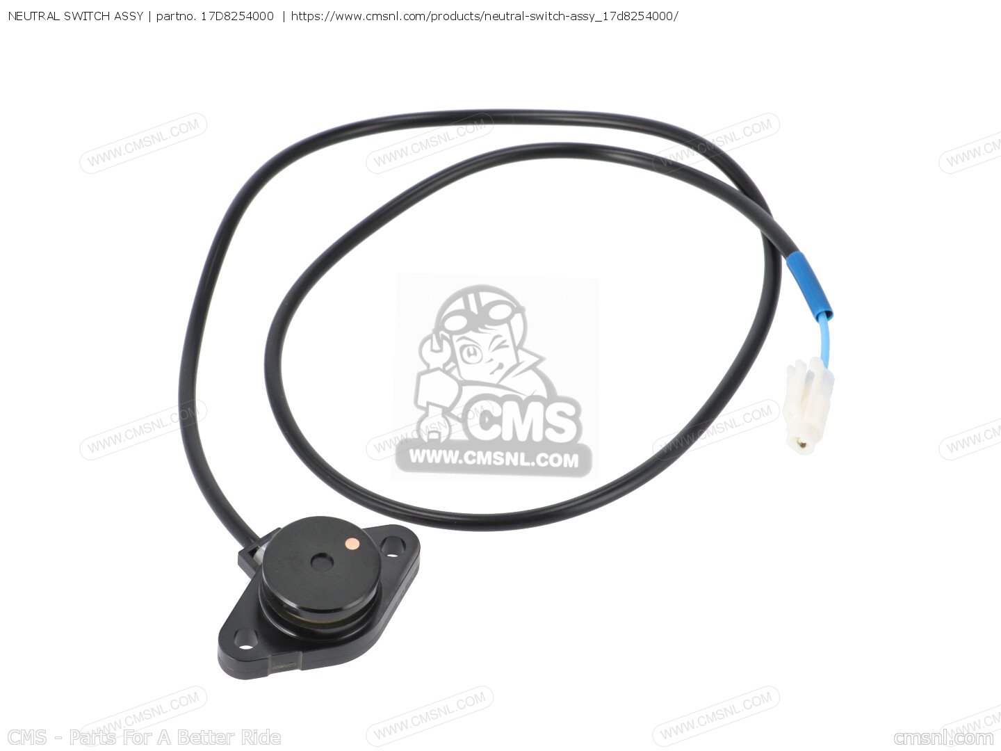 17D8254000: NEUTRAL SWITCH ASSY Yamaha - buy the 17D-82540-00-00 at CMSNL