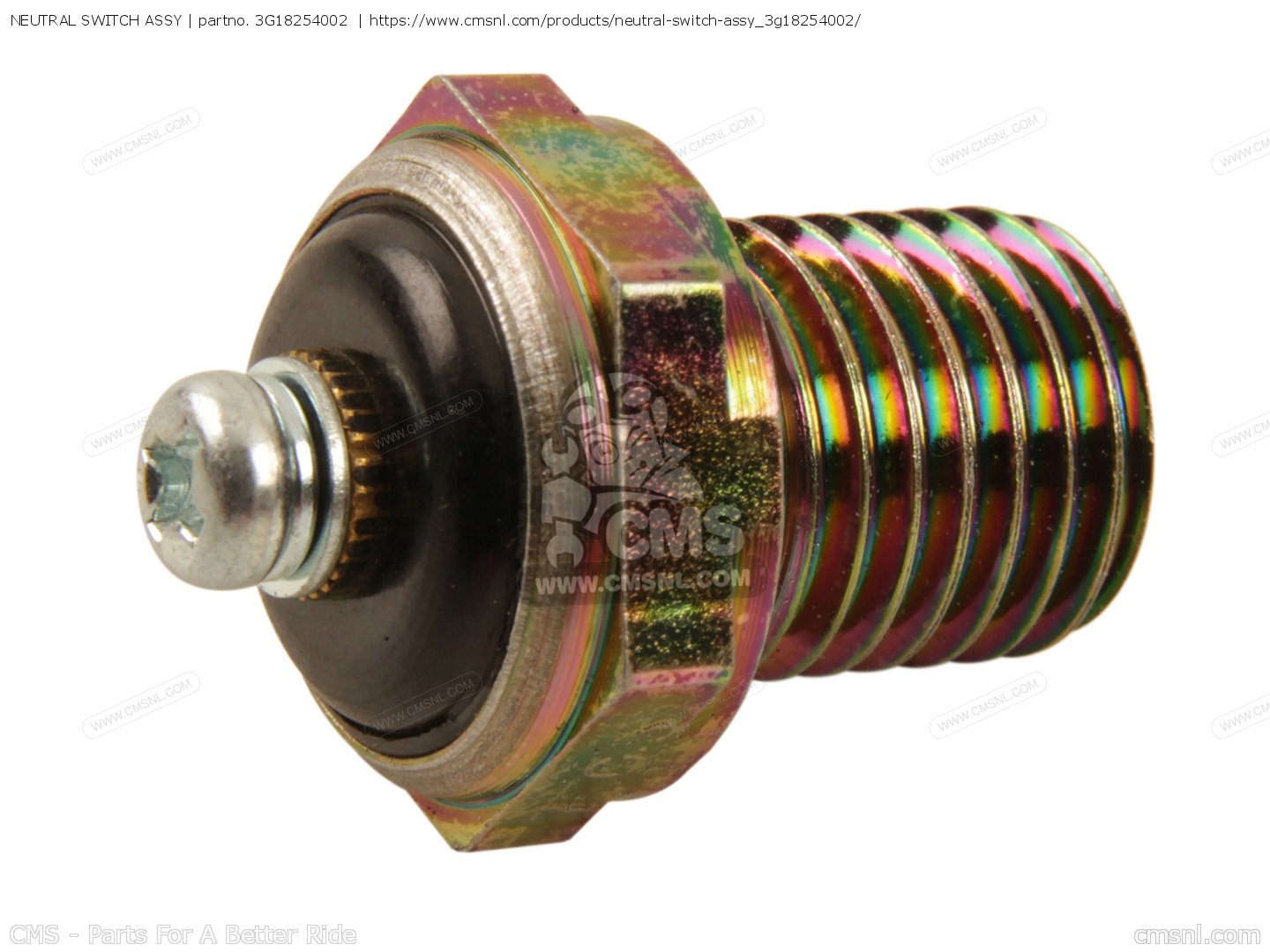3G18254002: NEUTRAL SWITCH ASSY Yamaha - buy the 3G1-82540-02-00 at CMSNL