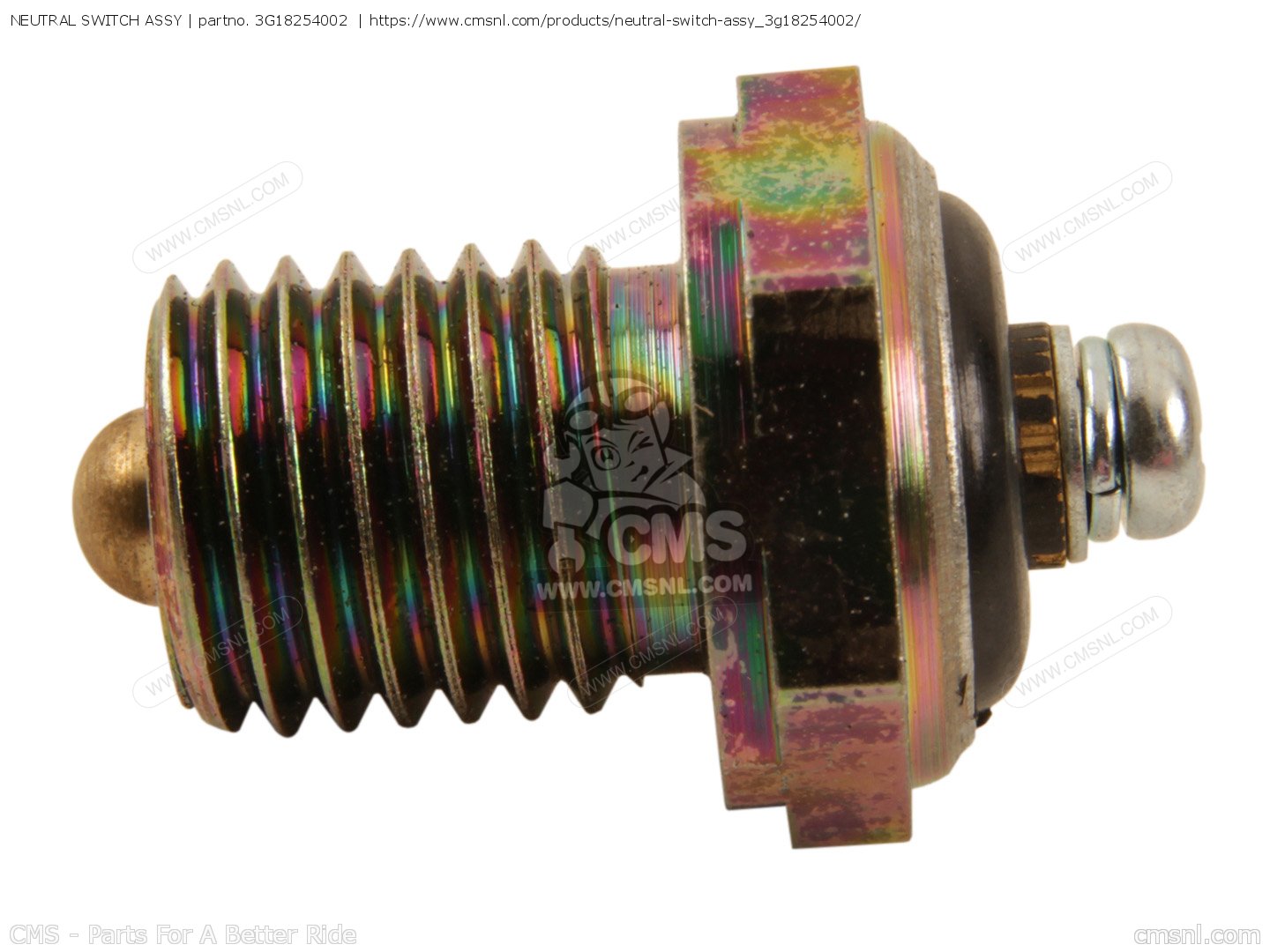 3G18254002: NEUTRAL SWITCH ASSY Yamaha - buy the 3G1-82540-02-00 at CMSNL