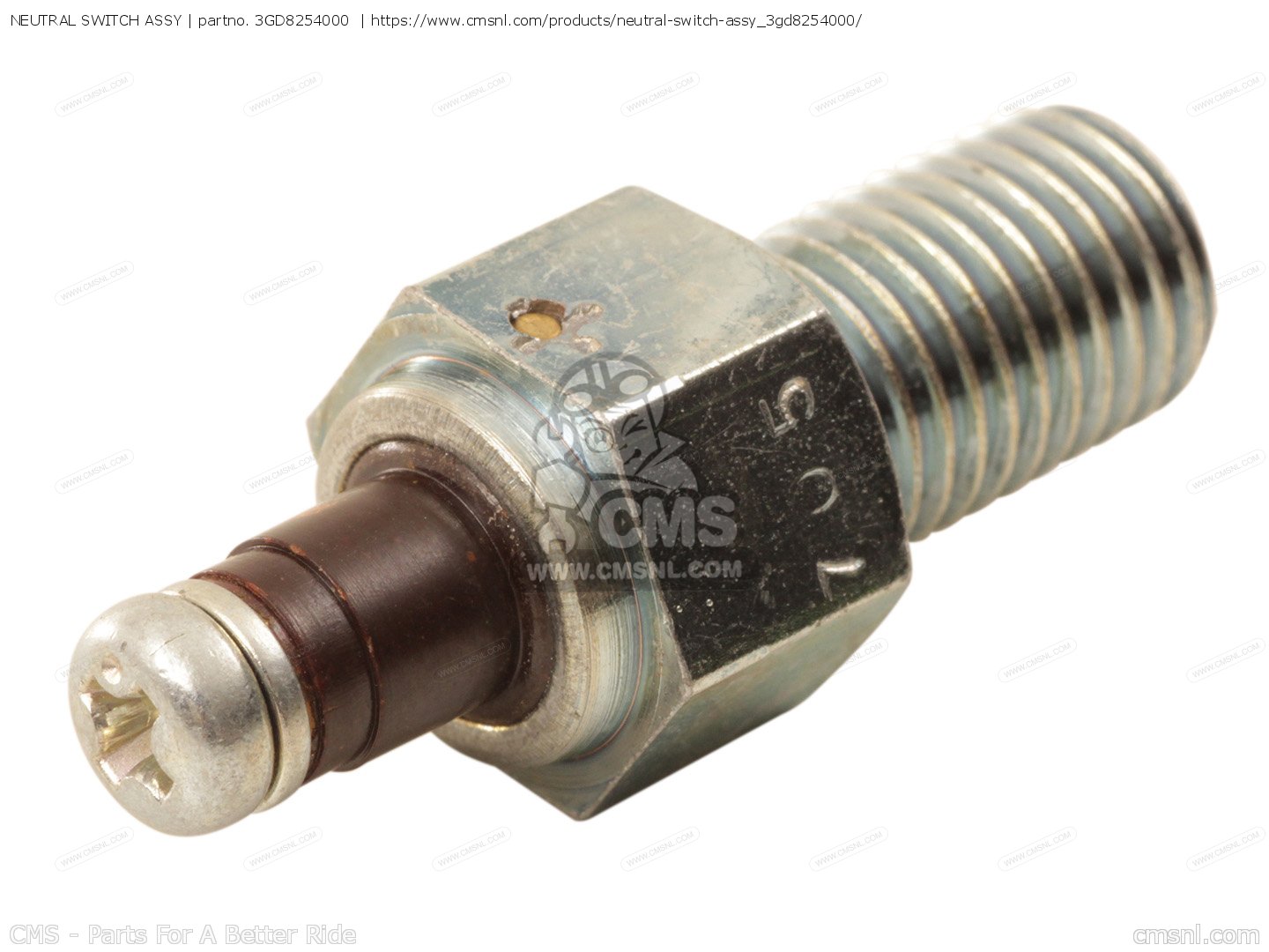 3GD8254000: NEUTRAL SWITCH ASSY Yamaha - buy the 3GD-82540-00-00 at CMSNL