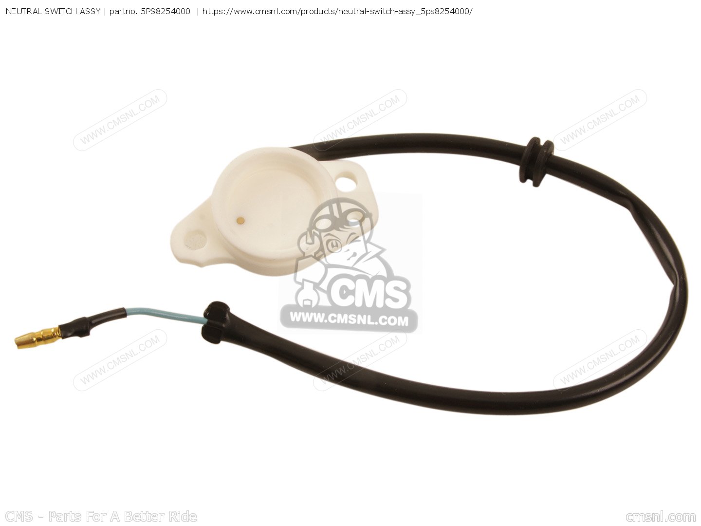 5PS8254000: NEUTRAL SWITCH ASSY Yamaha - buy the 5PS-82540-00-00 at CMSNL
