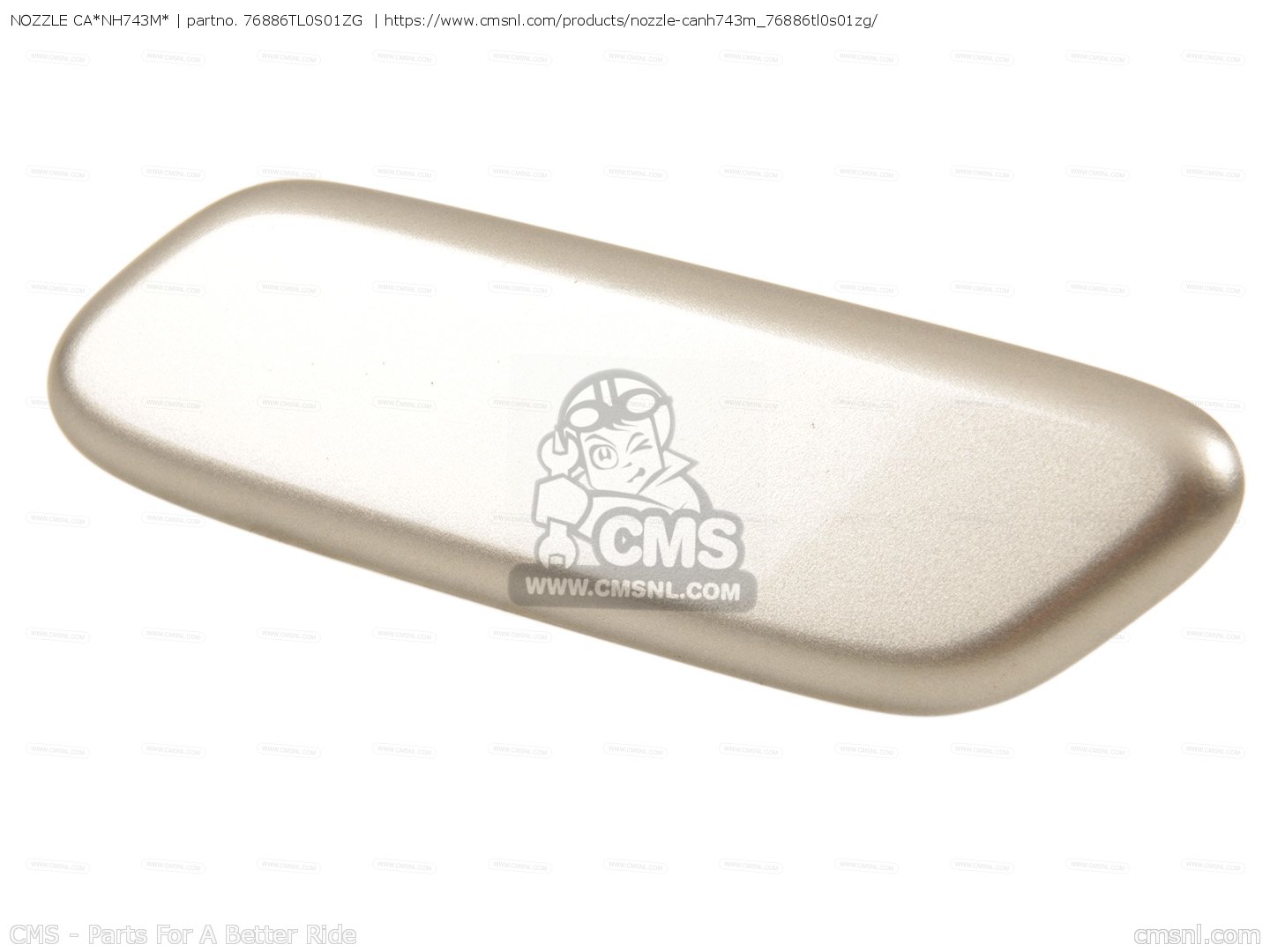 76886TL0S01ZG: Nozzle Ca*nh743m* Honda - buy the 76886-TL0-S01ZG at CMSNL