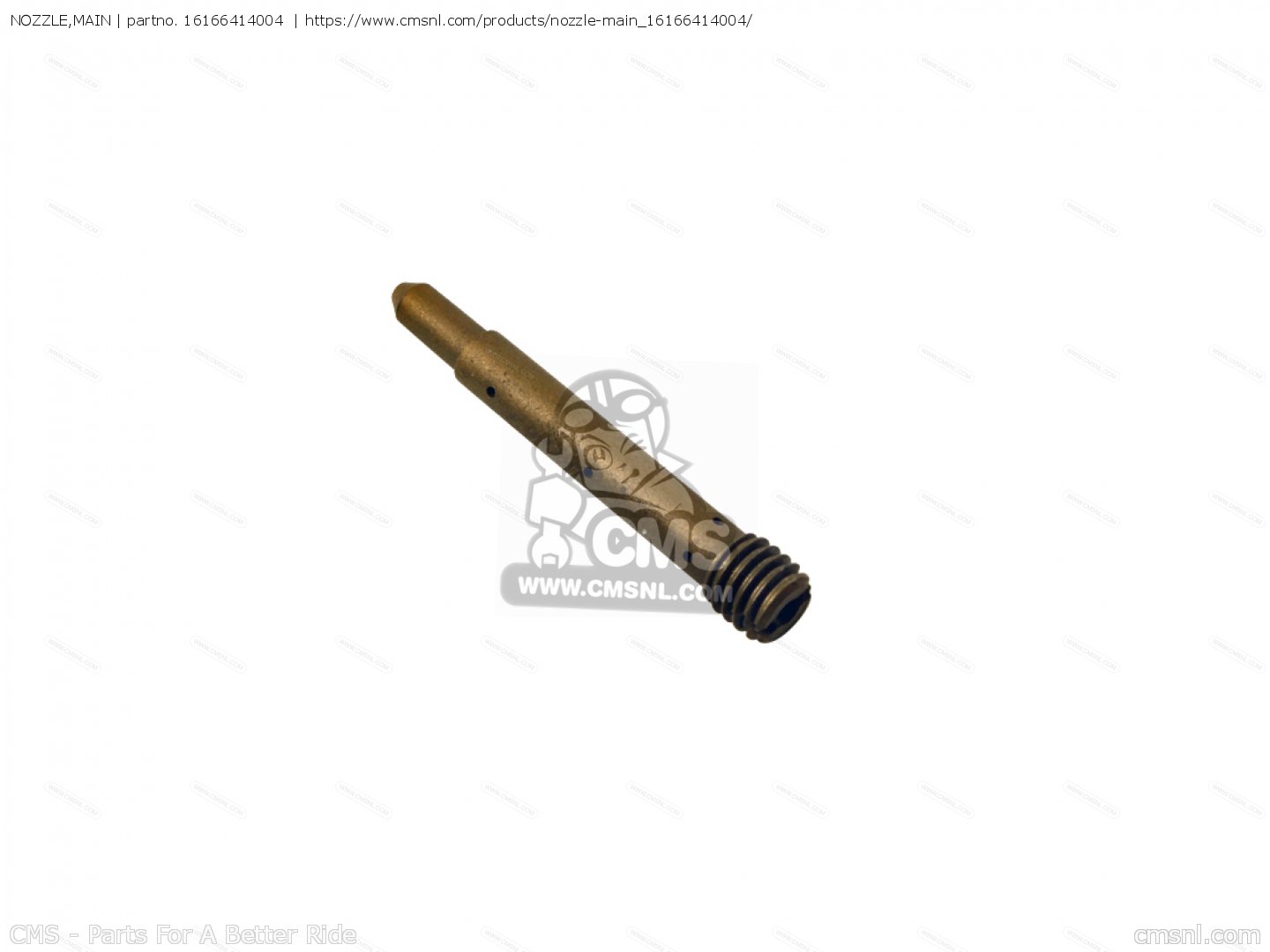 16166414004: Nozzle,main Honda - buy the 16166-414-004 at CMSNL