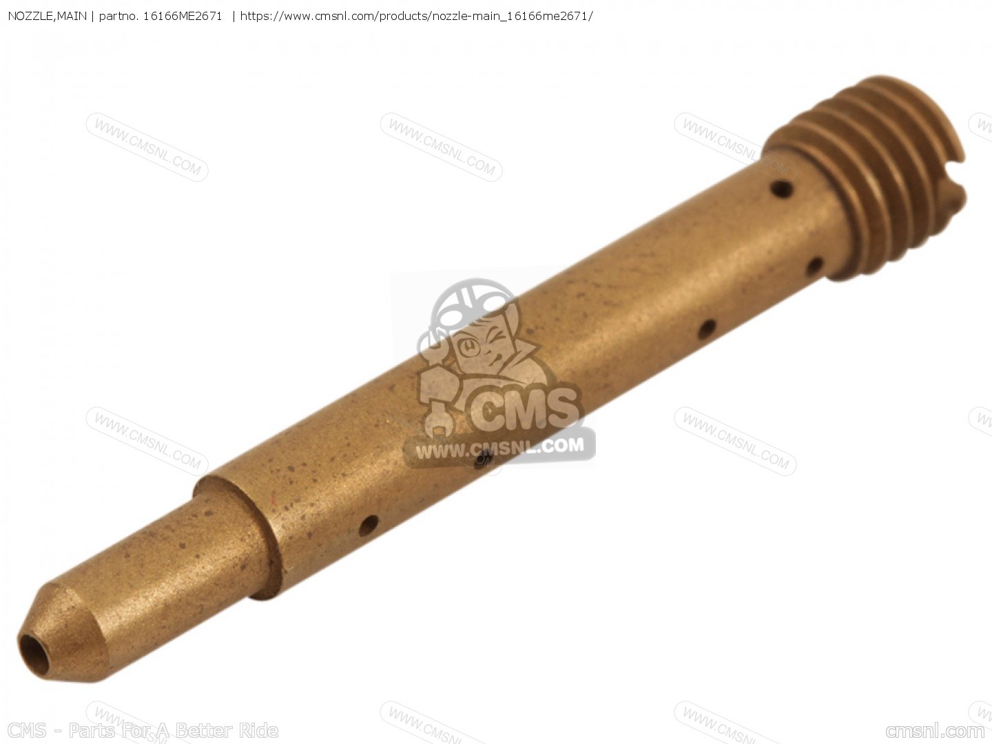 16166ME2671: NOZZLE,MAIN Honda - buy the 16166-ME2-671 at CMSNL