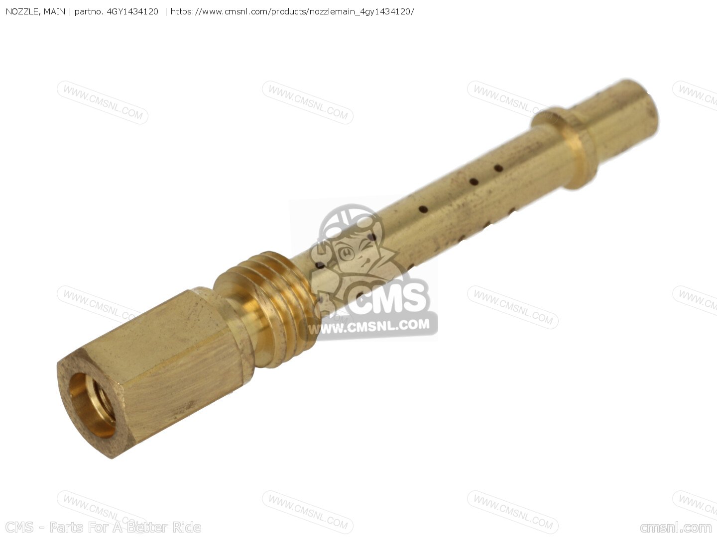 4GY1434120: Nozzle, Main Yamaha - buy the 4GY-14341-20-00 at CMSNL