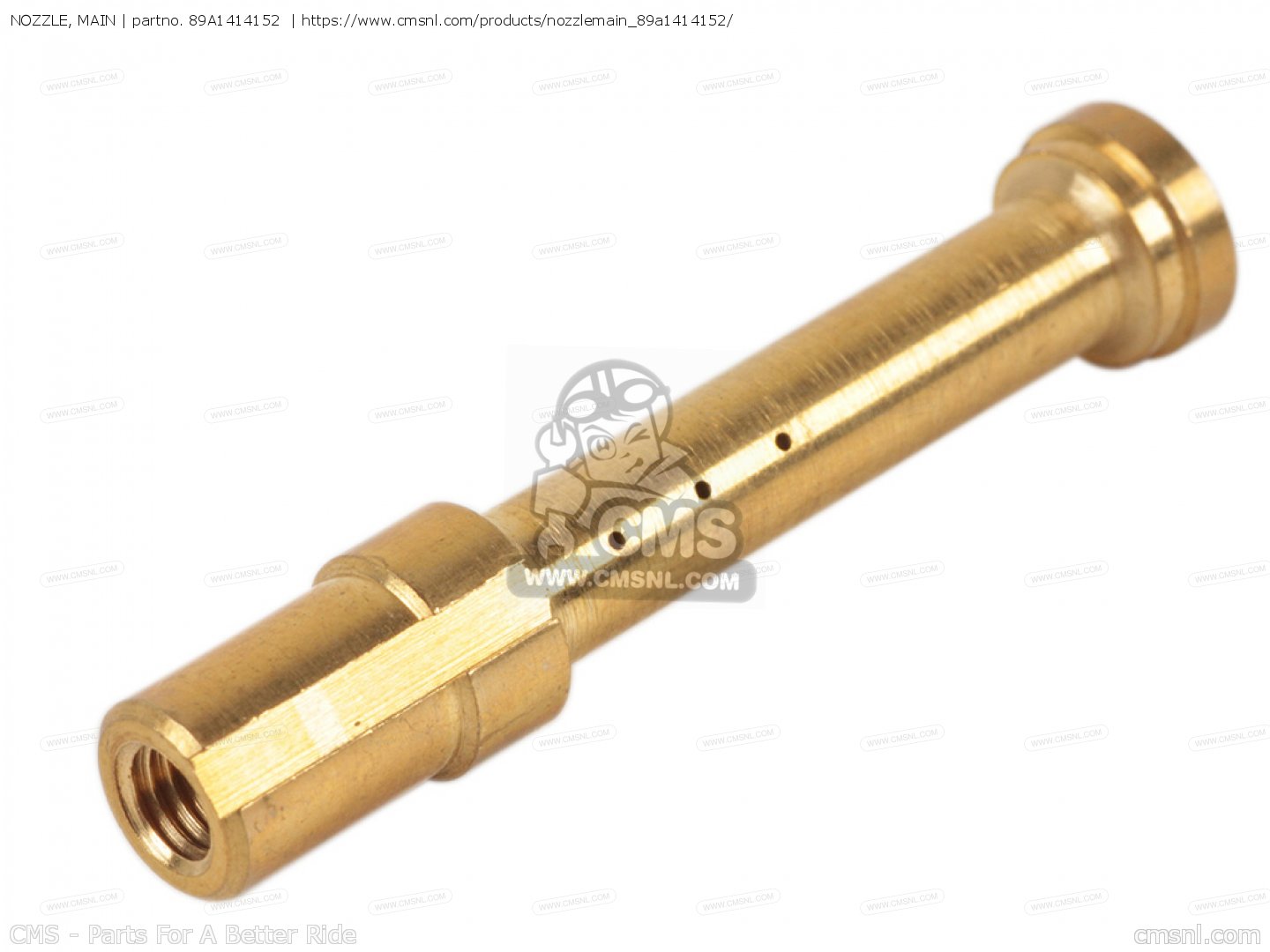 89A1414152: Nozzle, Main Yamaha - buy the 89A-14141-52 at CMSNL