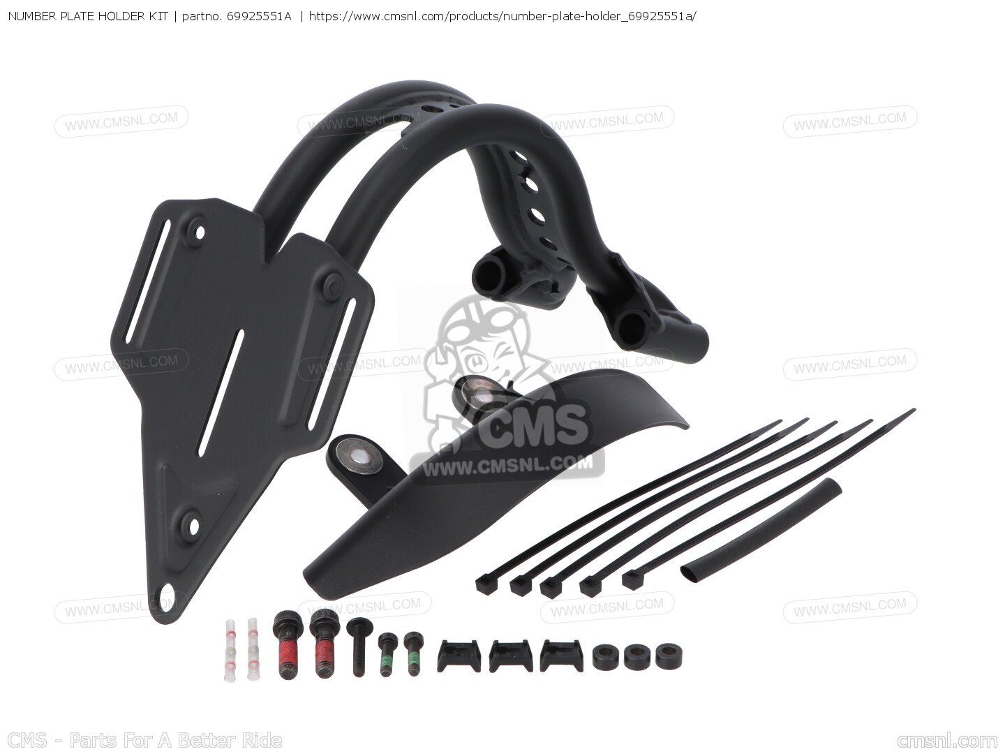 69925551A: NUMBER PLATE HOLDER KIT Ducati - buy the 69925551A at CMSNL