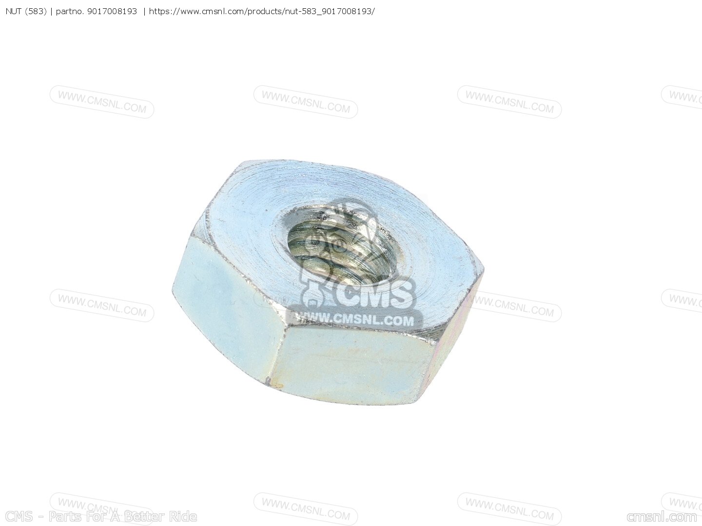 9017008193: NUT (583) Yamaha - buy the 90170-08193-00 at CMSNL