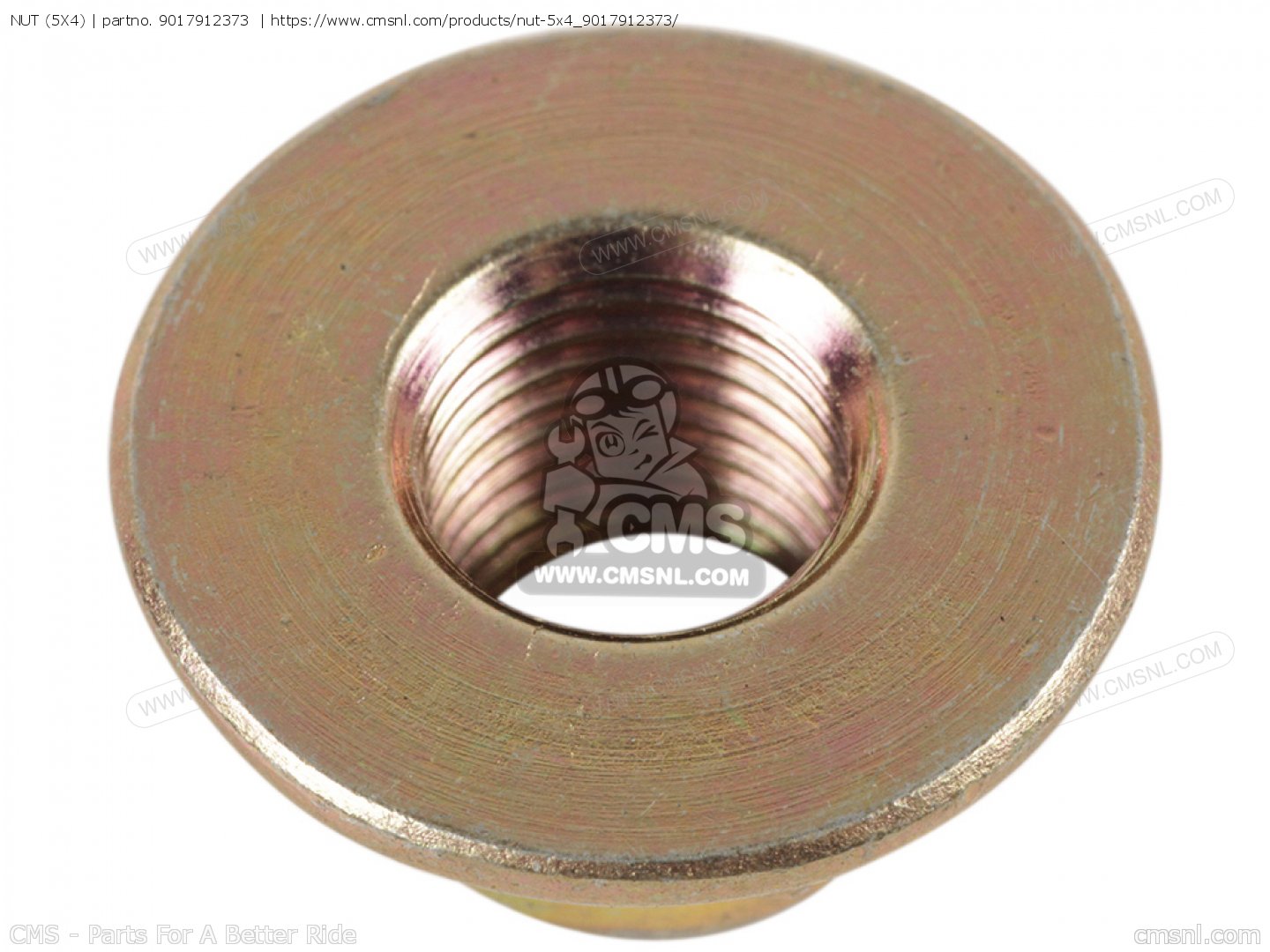 9017912373: NUT (5X4) Yamaha - buy the 90179-12373-00 at CMSNL