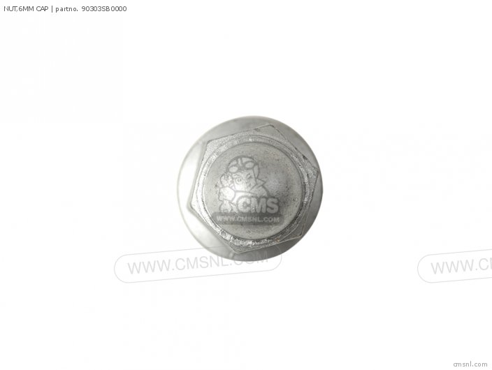 90303SB0000: Nut,6mm Cap Honda - buy the 90303-SB0-000 at CMSNL