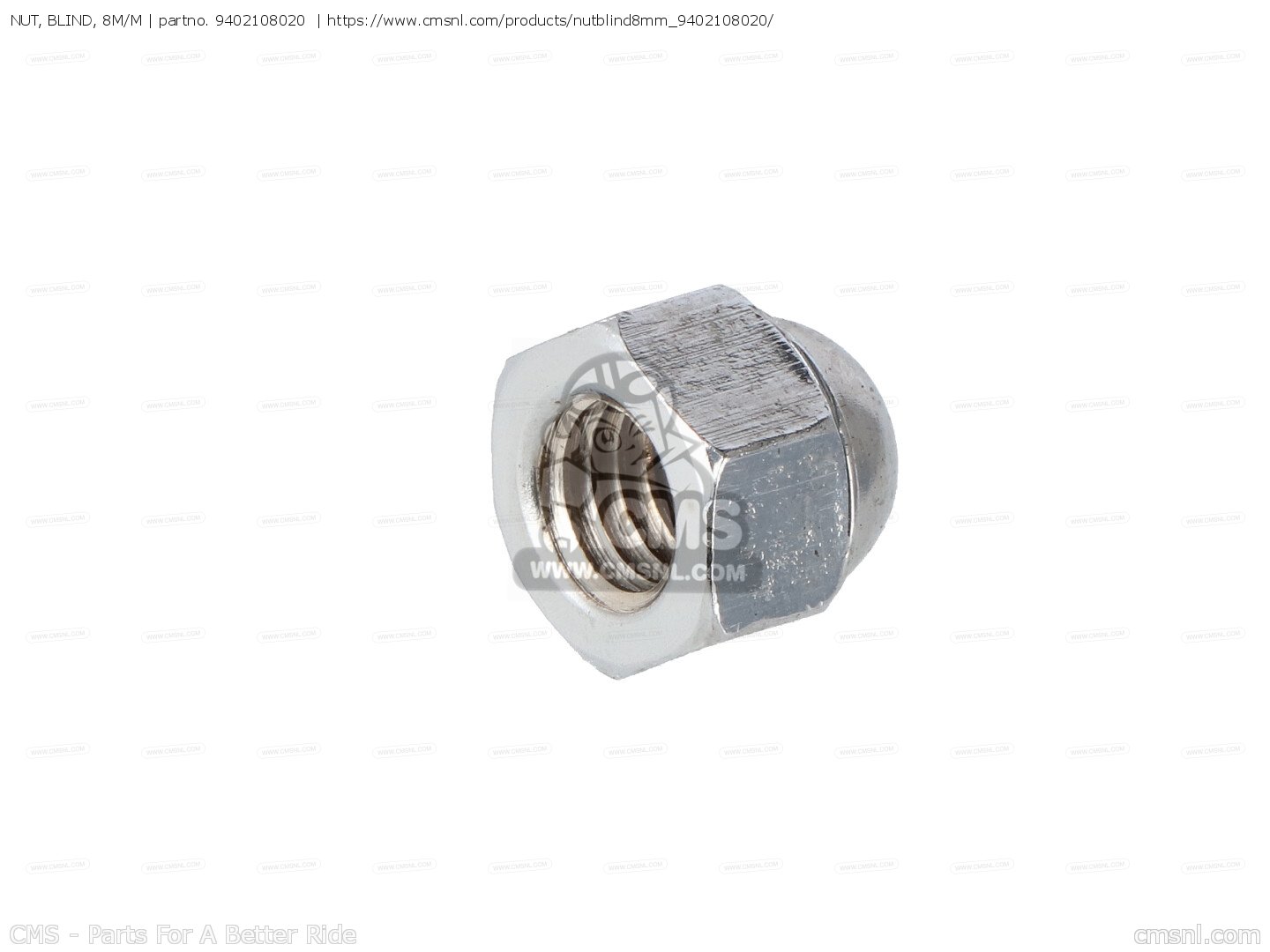 NUT, BLIND, 8M/M for Honda - order at CMSNL