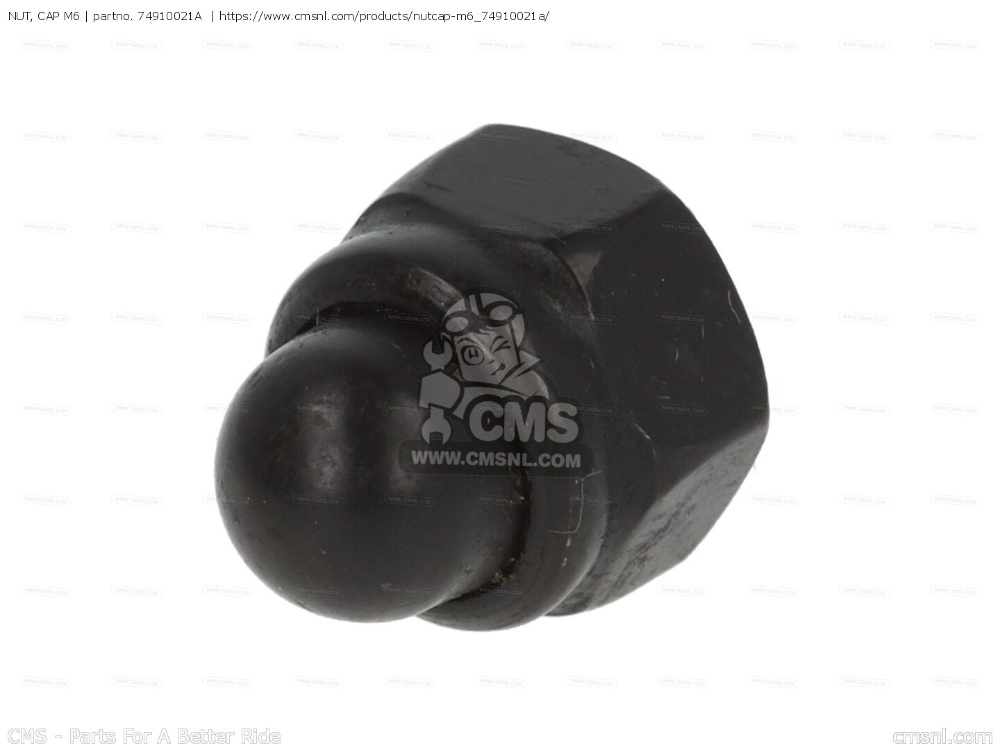 74910021A: NUT, CAP M6 Ducati - buy the 74910021A at CMSNL
