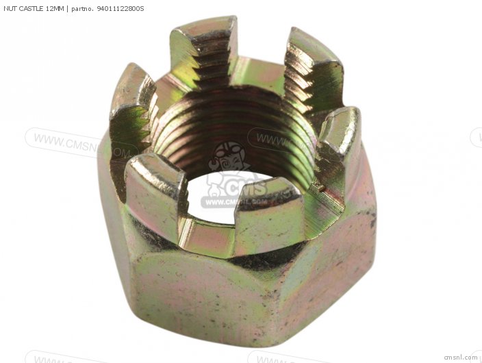94011122800S: NUT CASTLE 12MM Honda - buy the 94011-122800S at CMSNL