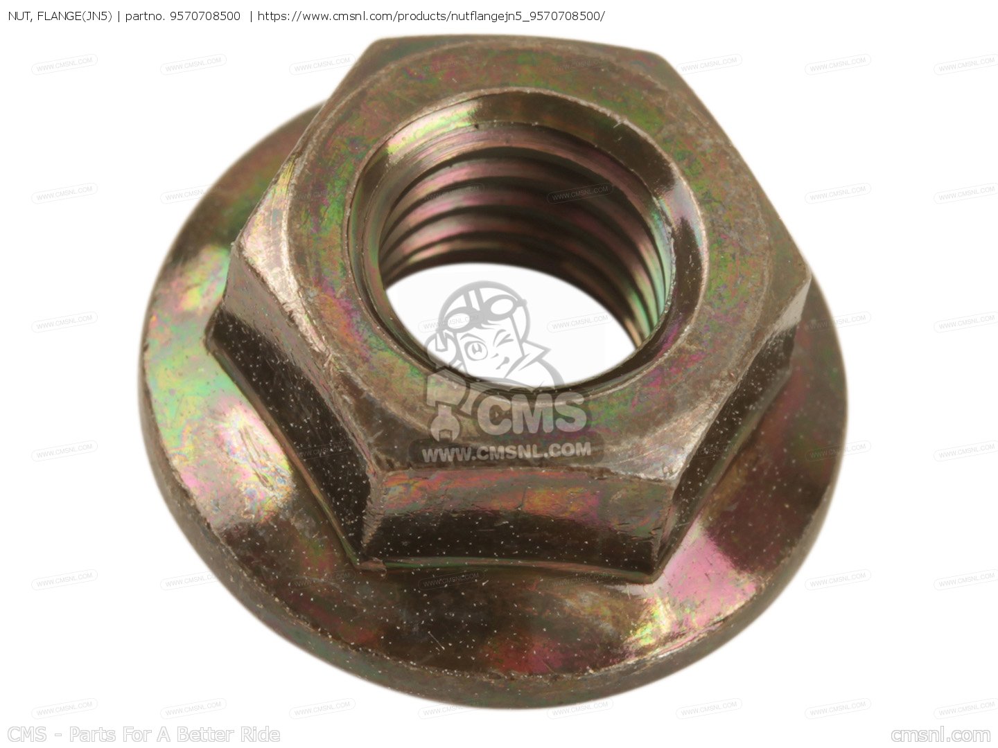 9570708500: NUT, FLANGE(JN5) Yamaha - buy the 95707-08500-00 at CMSNL