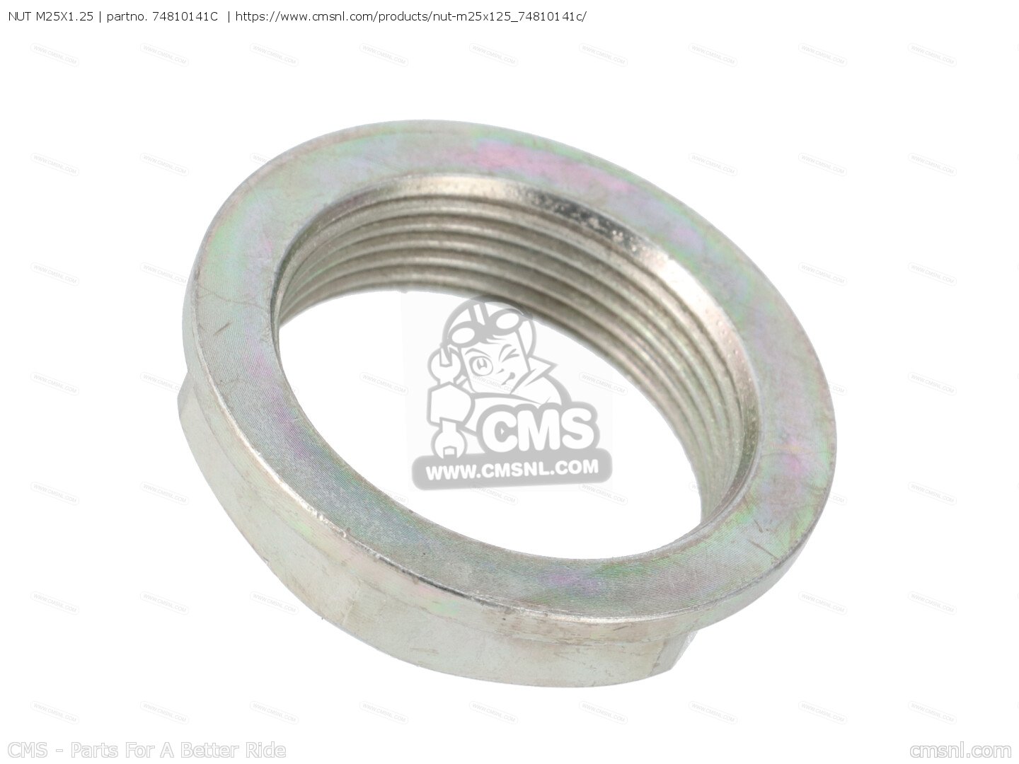 NUT M25X1.25 for SCGT1000 2008 USA (SPORTCLASSIC GT 1000) 9151-2762B ...