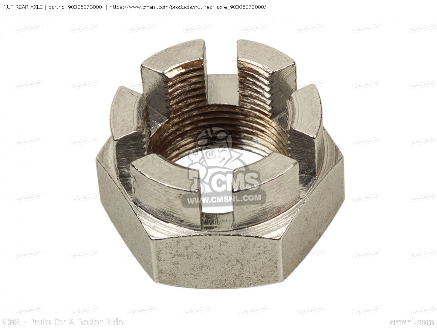 90306273000: NUT REAR AXLE Honda - buy the 90306-273-000 at CMSNL