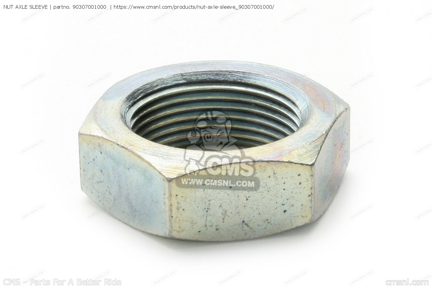 90307001000: NUT, REAR AXLE Honda - buy the 90307-001-000 at CMSNL