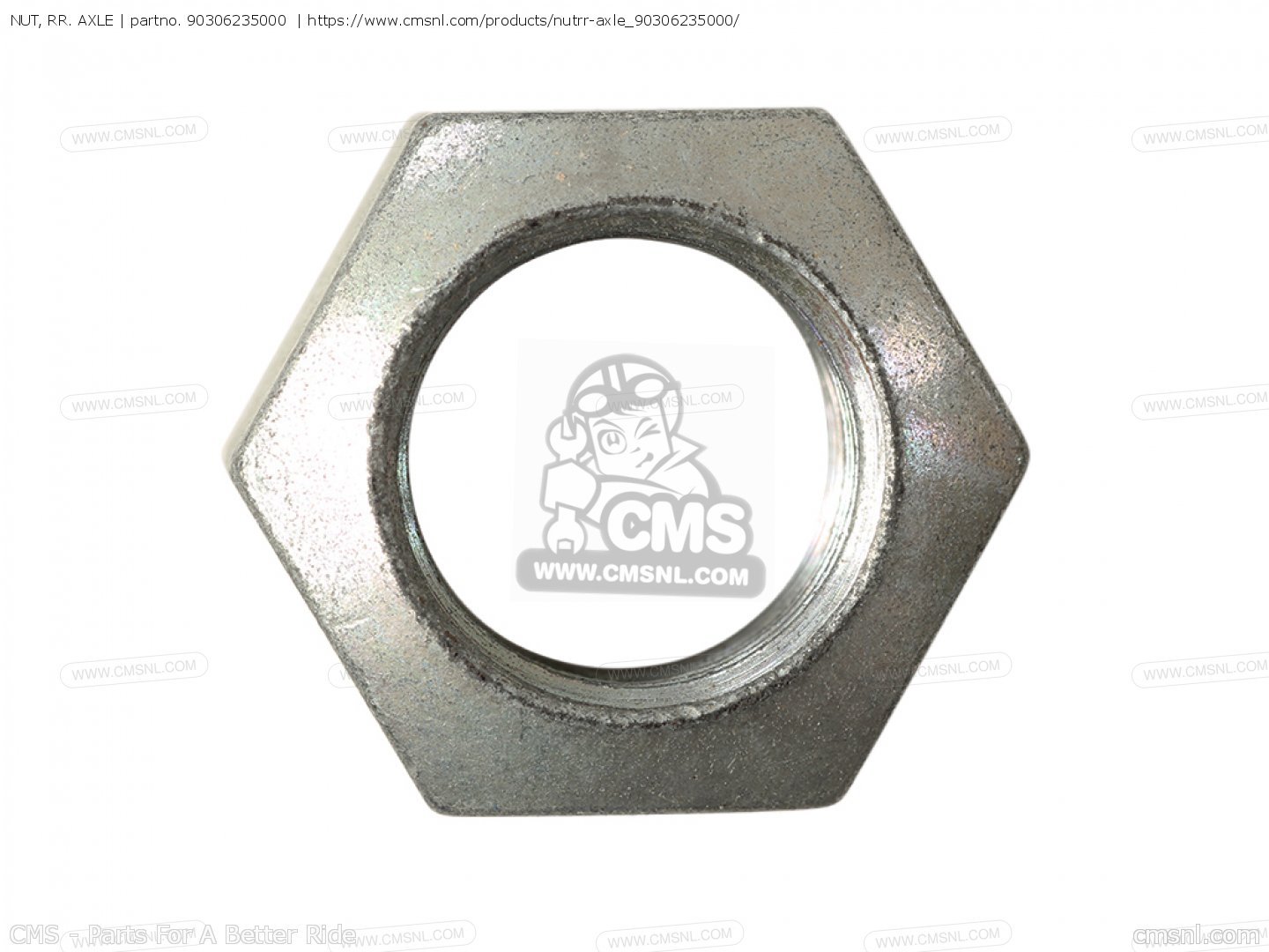90306235000: NUT, RR. AXLE Honda - buy the 90306-235-000 at CMSNL