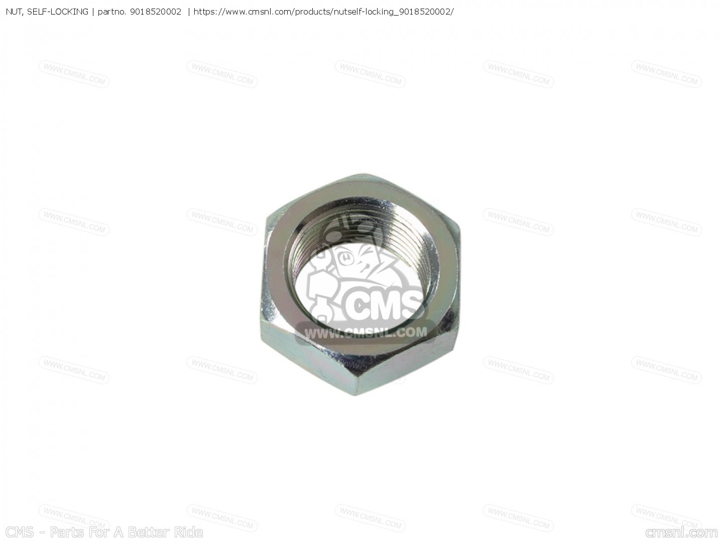 9018520002: NUT, SELF-LOCKING Yamaha - buy the 90185-20002-00 at CMSNL