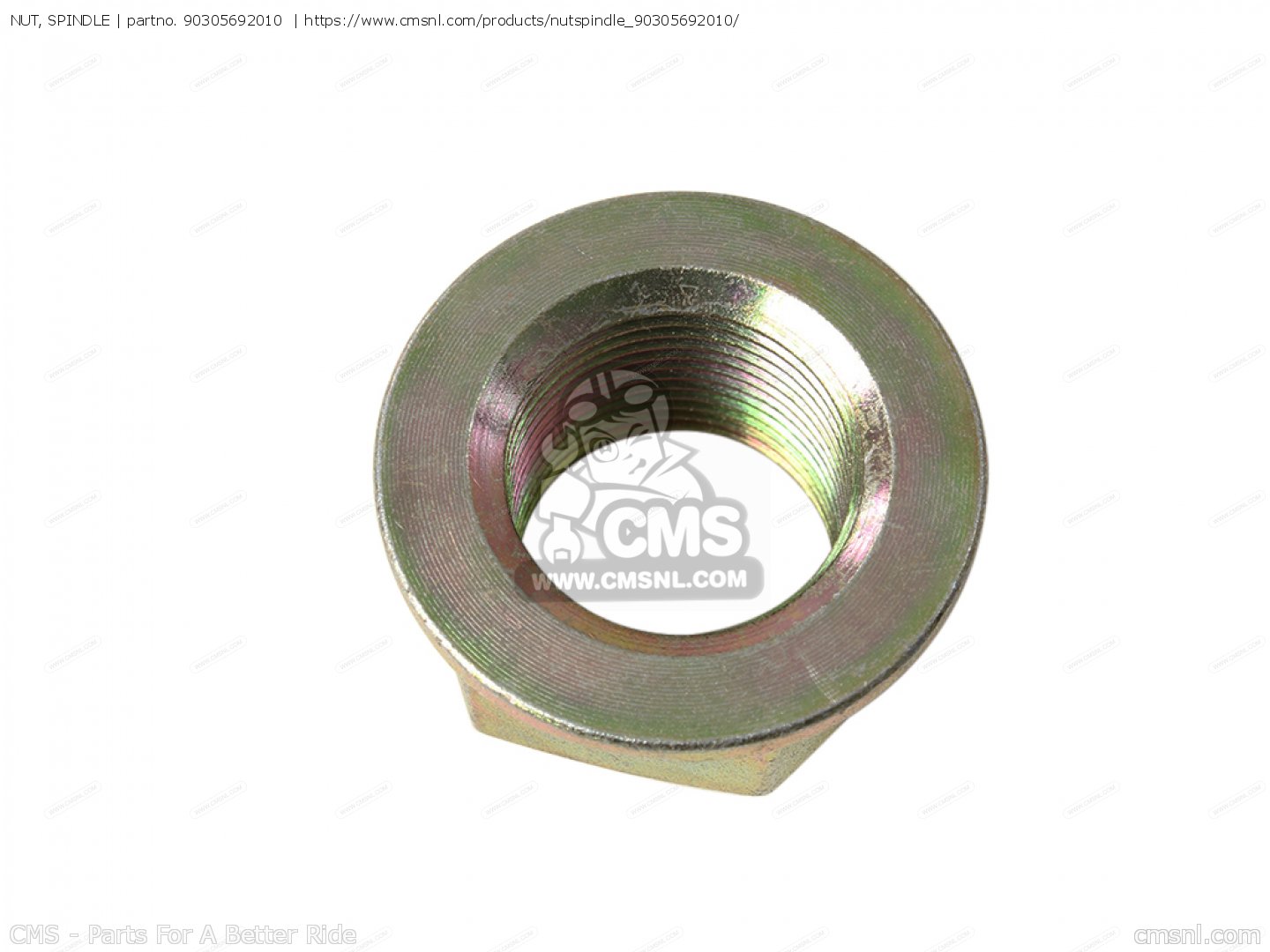 90305692010: NUT, SPINDLE Honda - buy the 90305-692-010 at CMSNL