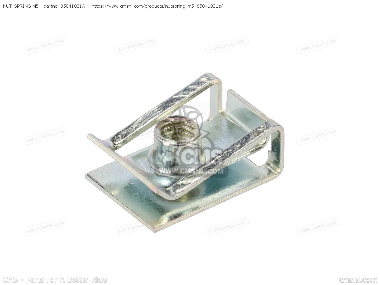 85041031A: NUT, SPRING M5 Ducati - buy the 85041031A at CMSNL