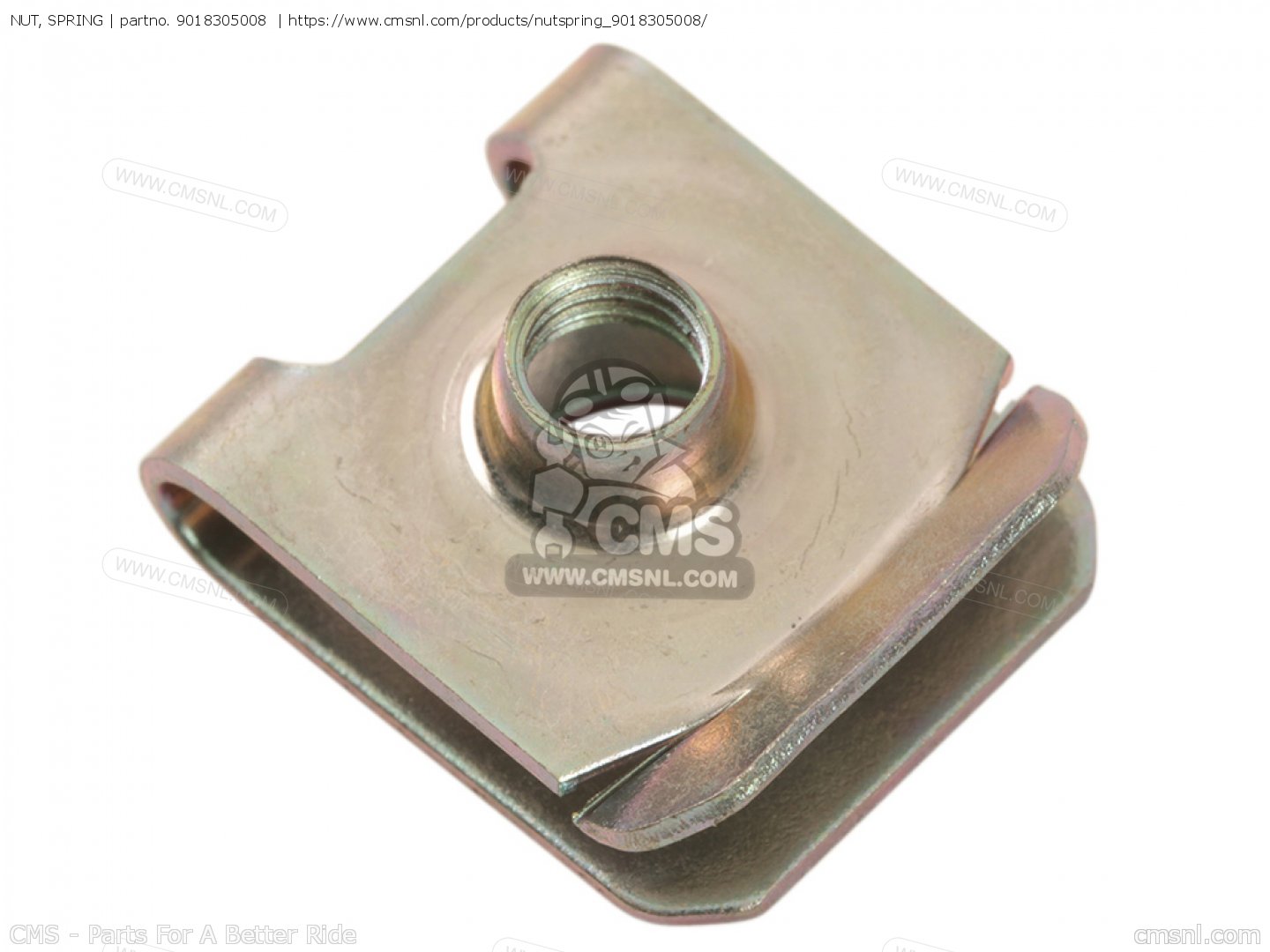 9018305008: NUT, SPRING Yamaha - buy the 90183-05008-00 at CMSNL