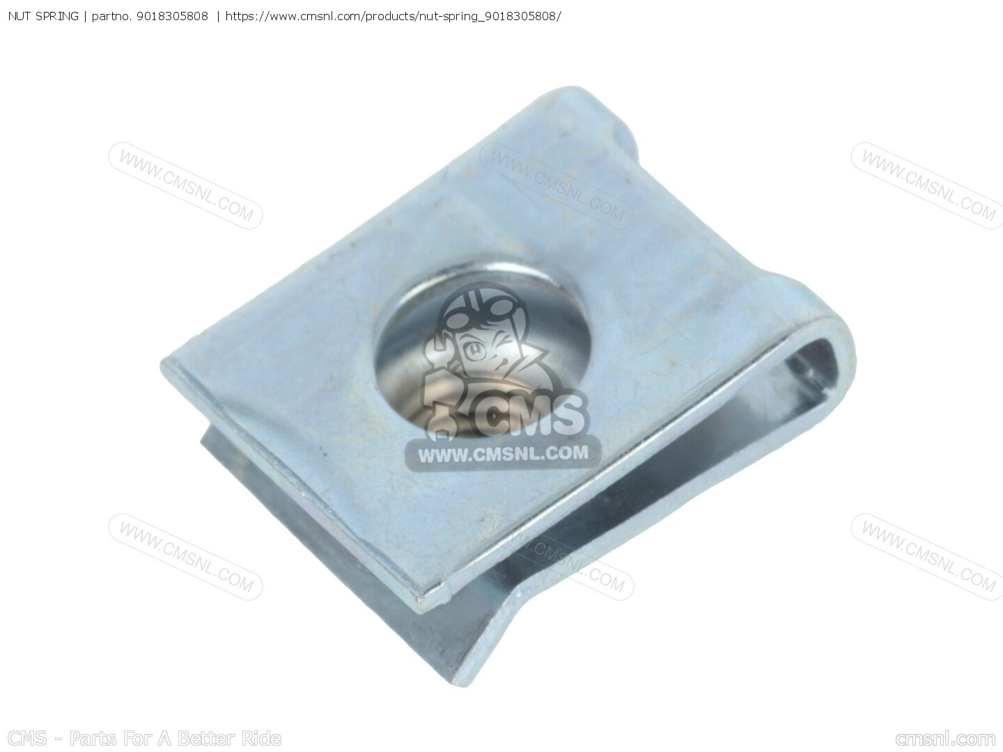9018305808: NUT SPRING Yamaha - buy the 90183-05808-00 at CMSNL