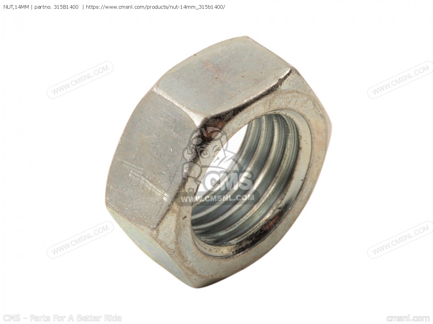 315B1400: NUT,14MM Kawasaki - buy the 315B1400 at CMSNL