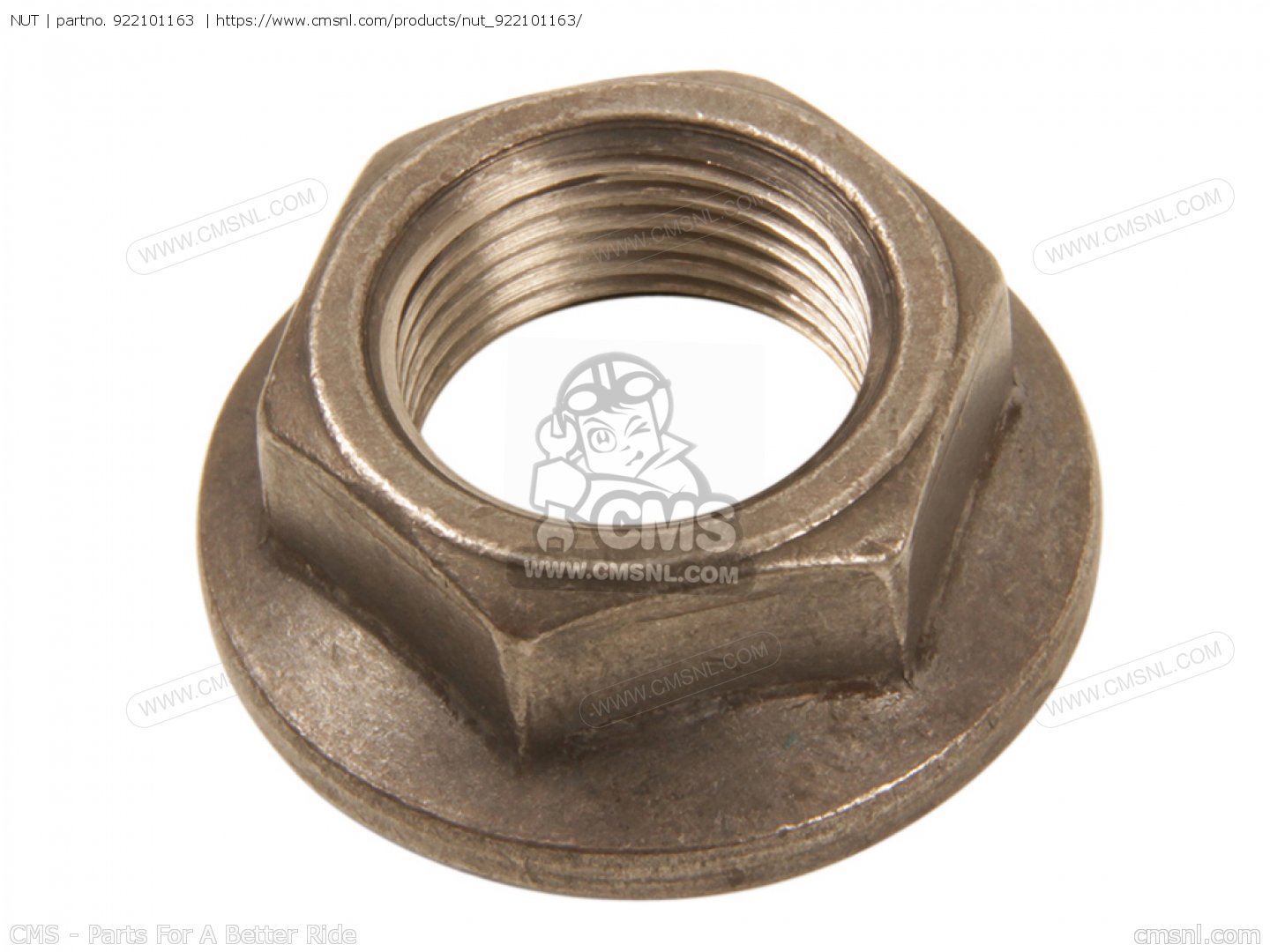 922101163: NUT,14MM Kawasaki - buy the 92210-1163 at CMSNL