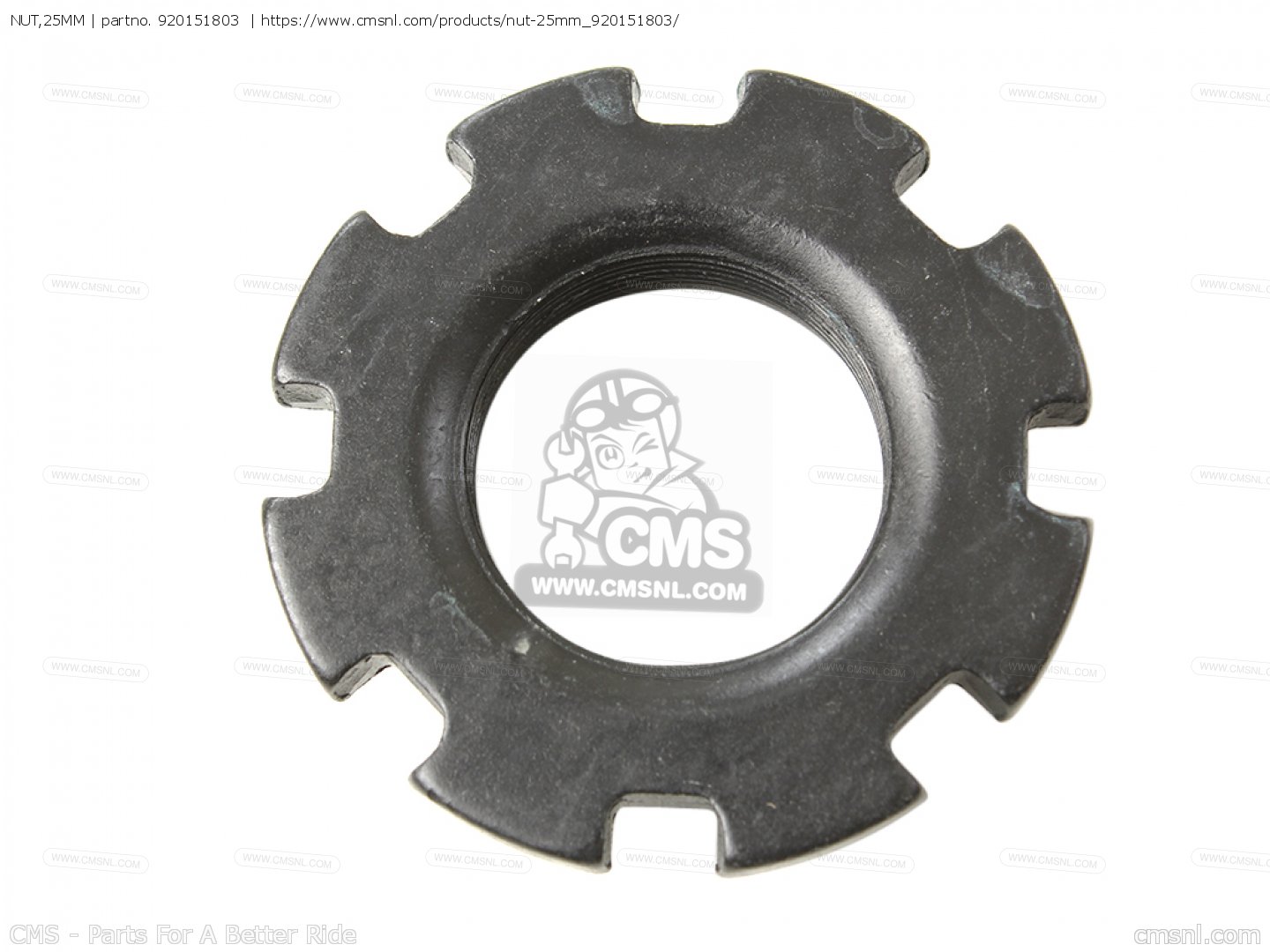 920151803: NUT,25MM Kawasaki - buy the 92015-1803 at CMSNL