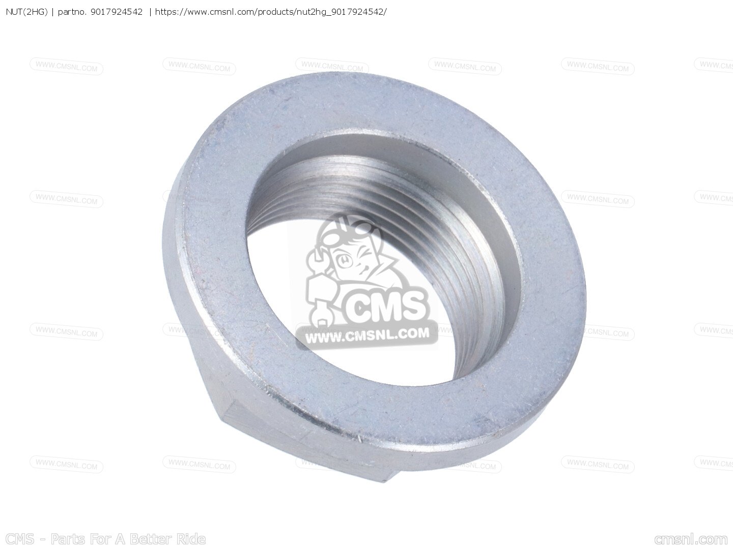 9017924542: NUT(2HG) Yamaha - buy the 90179-24542-00 at CMSNL