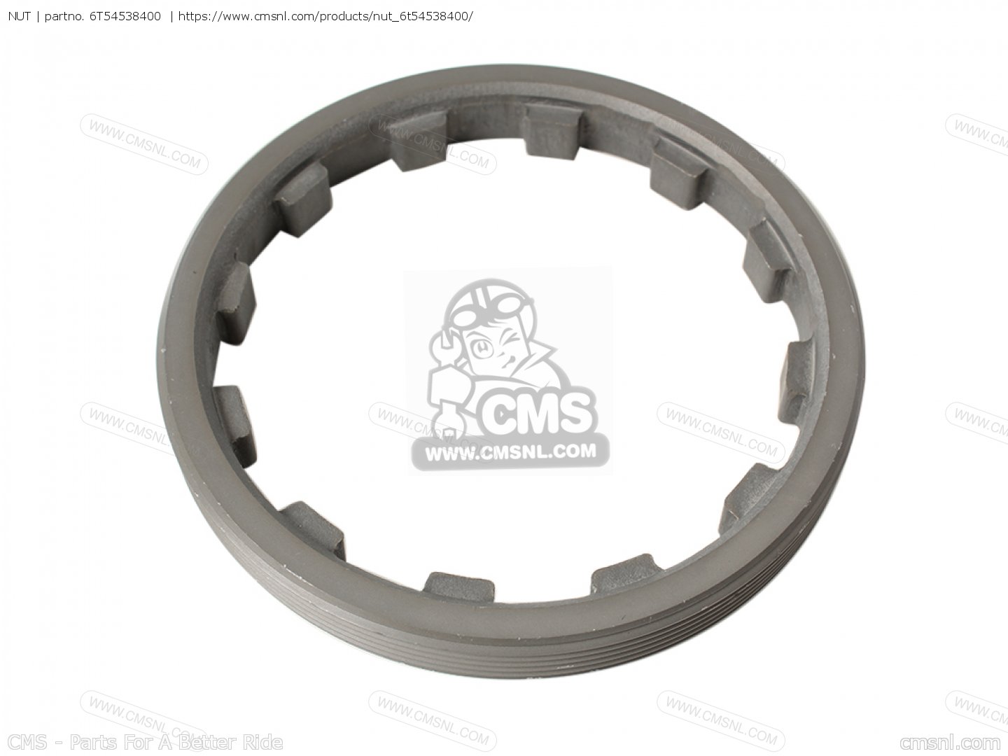 6T54538400: NUT Yamaha - buy the 6T5-45384-00-00 at CMSNL
