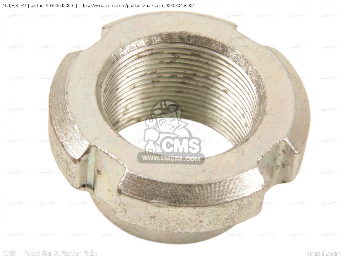 90303045000: NUT,A,STEM Honda - buy the 90303-045-000 at CMSNL