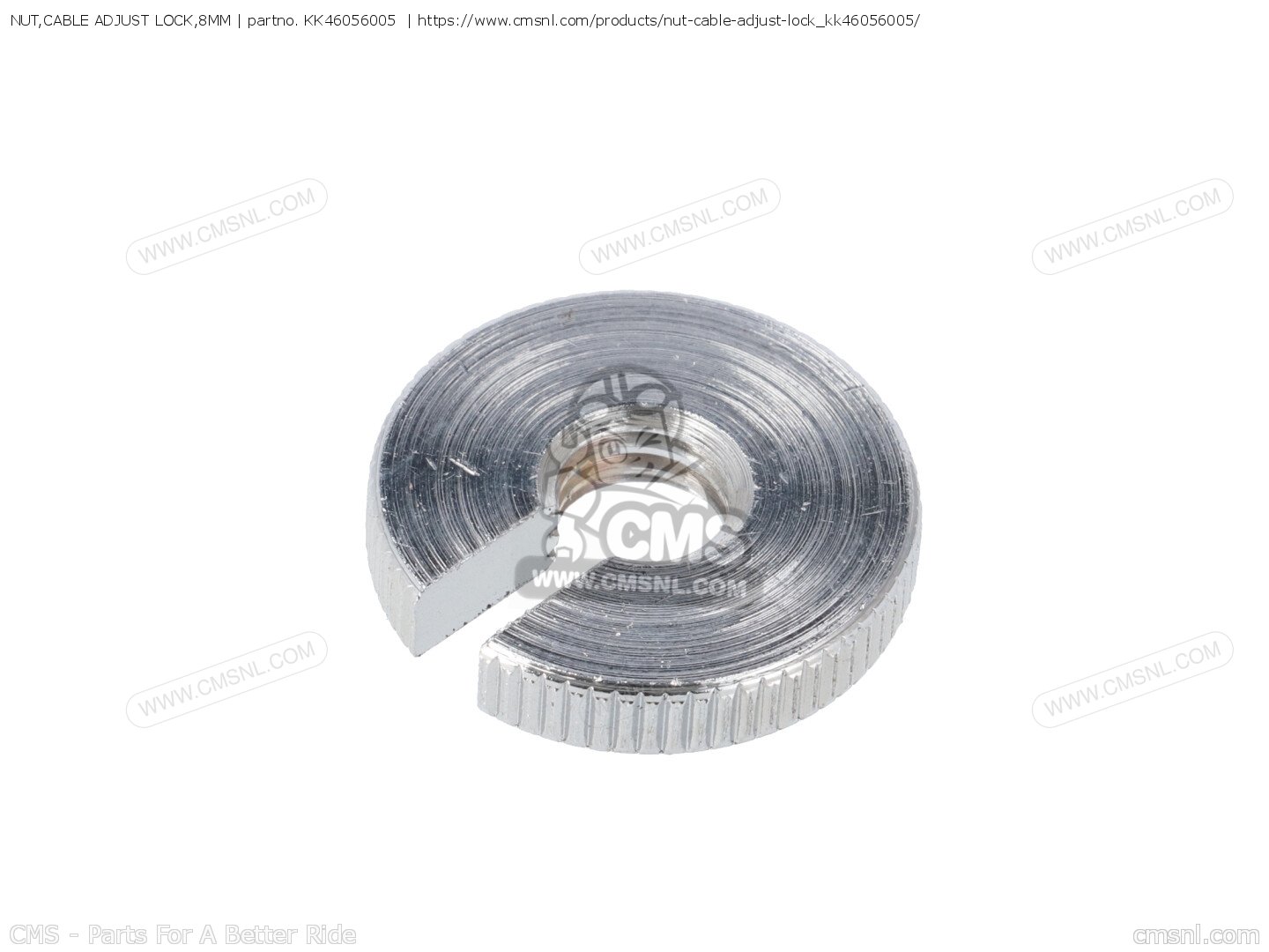 KK46056005: NUT,CABLE ADJUST LOCK,8MM Suzuki - buy the KK460-56005 at CMSNL