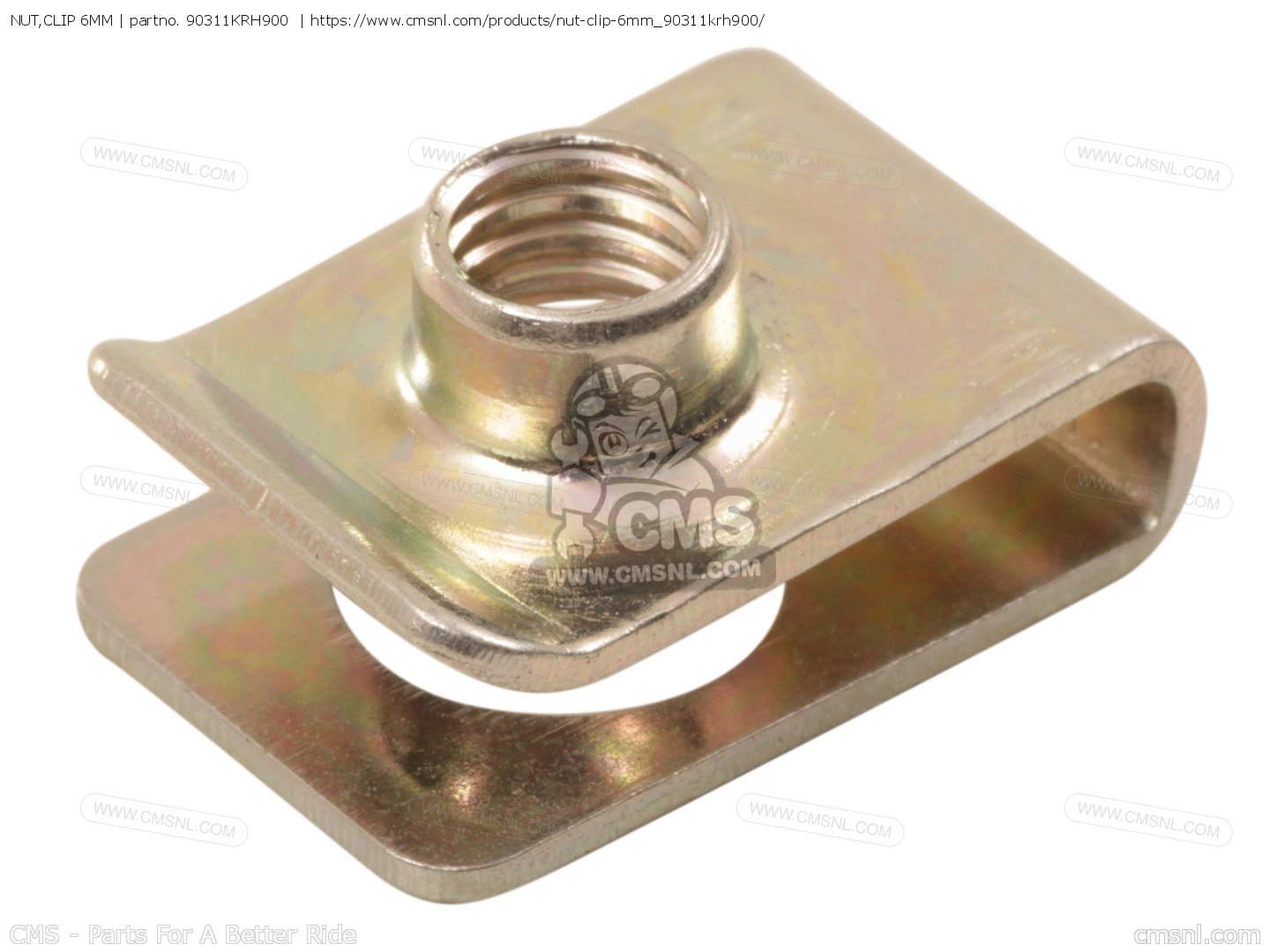 90311KRH900: NUT,CLIP 6MM Honda - buy the 90311-KRH-900 at CMSNL