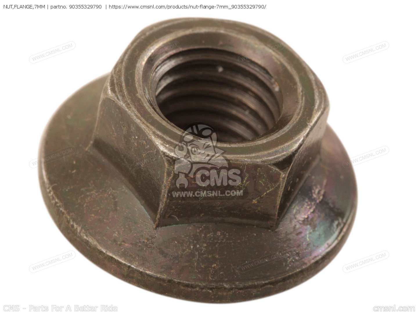 90355329790: NUT,FLANGE,7MM Honda - buy the 90355-329-790 at CMSNL